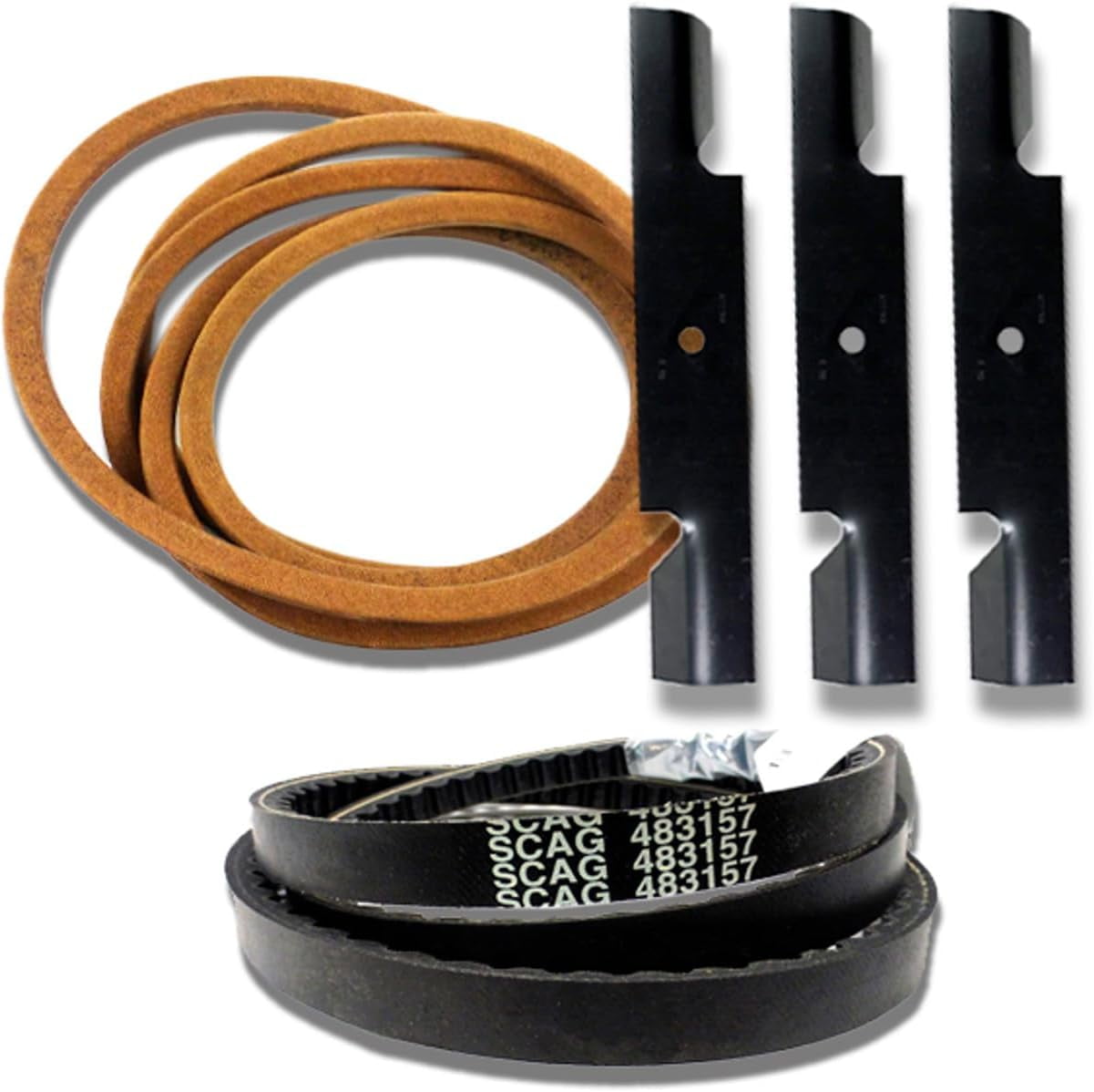 Scag OEM Tiger Cat II 52V Deck Kit Blades and Belts 482878 483157 ...