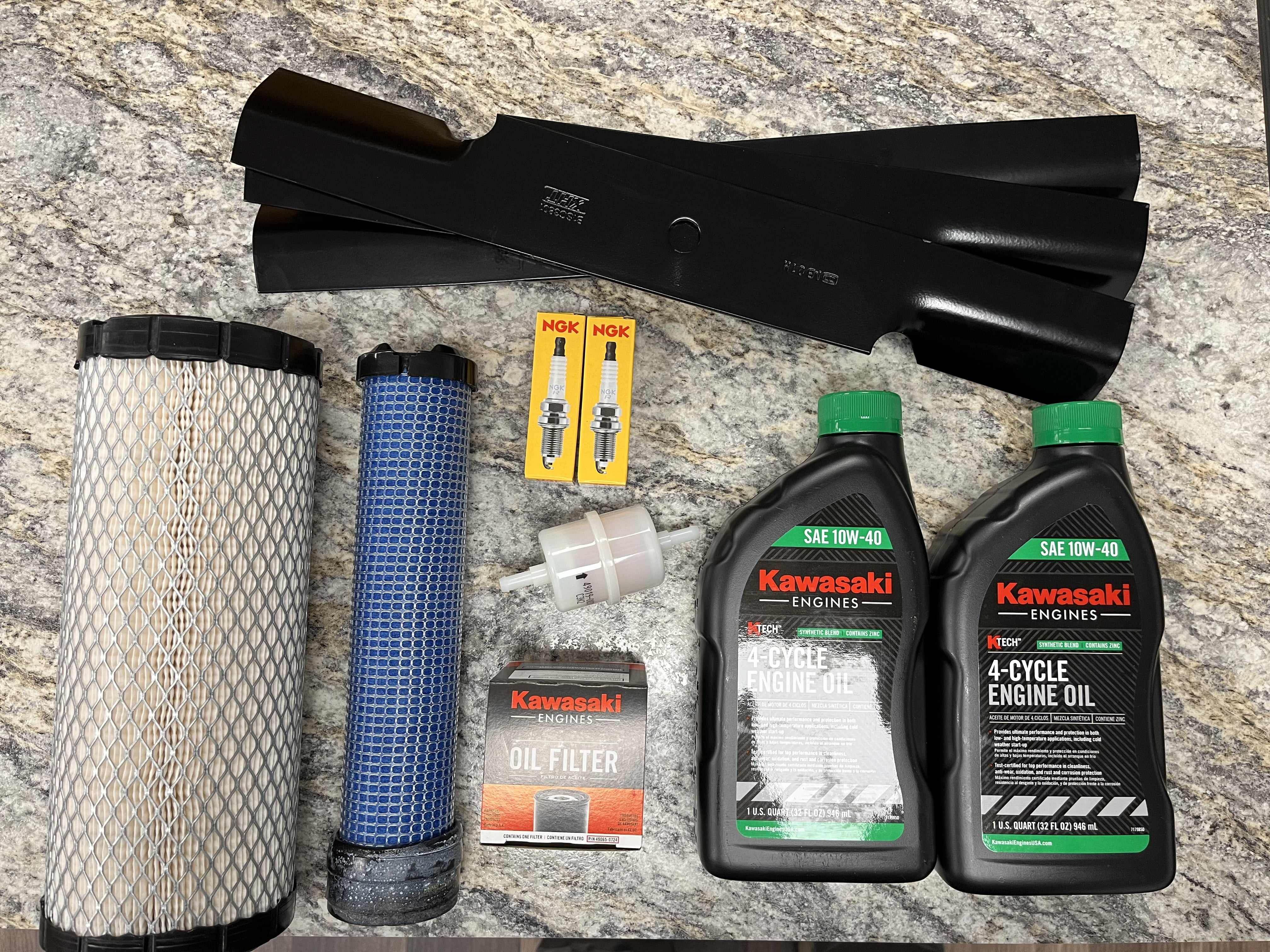 Scag Tiger Cat II 52 Cut Tune Up Kit w Blades (Kawasaki FX) - Walmart.com