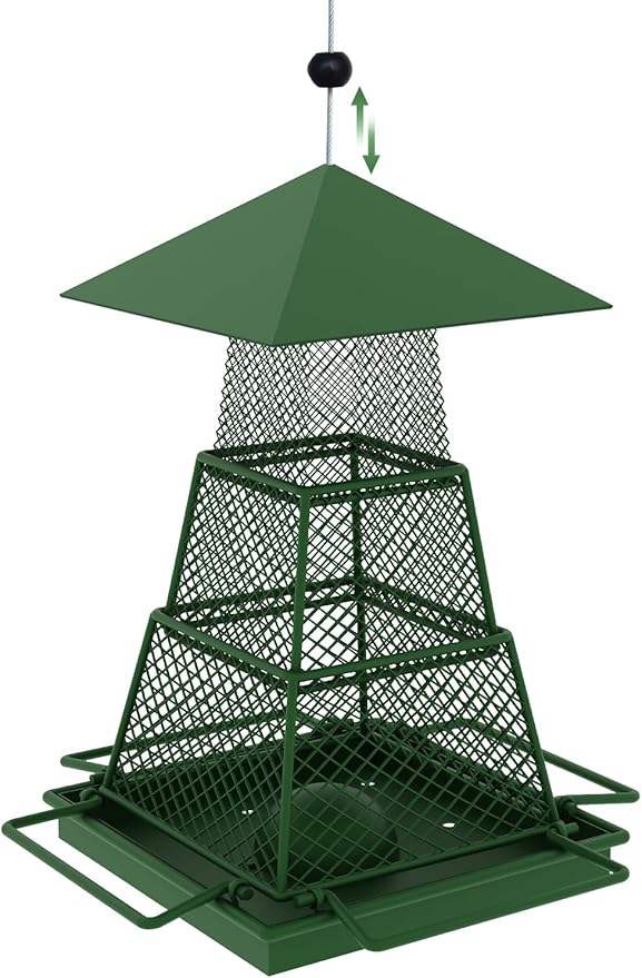 Scalable Wild Bird Feeder for Outdoors Hanging,Metal Outside Bird ...
