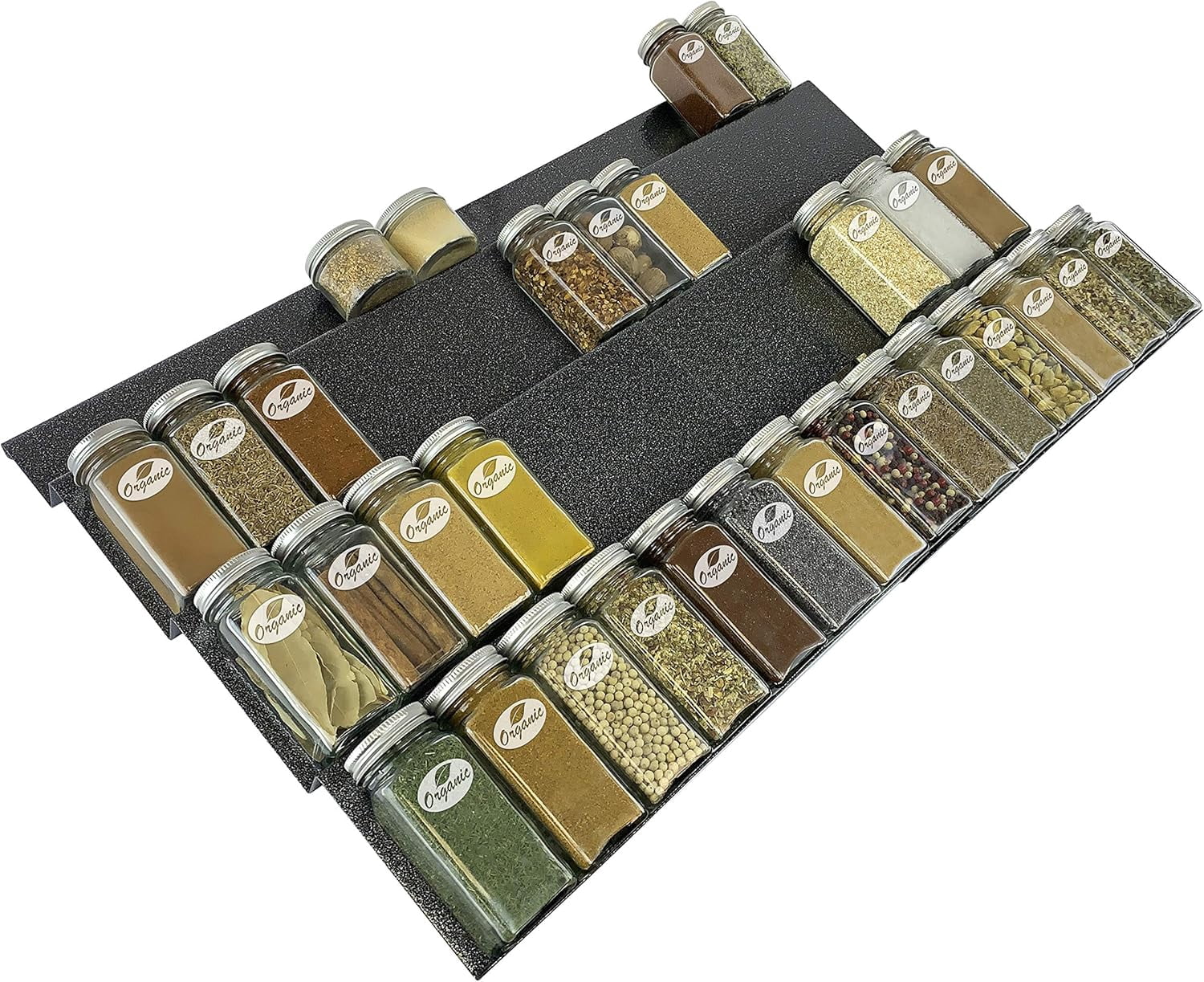 Scalable organizer - Heavy Duty Steel Level 4 Spice Rack Insert Spice ...