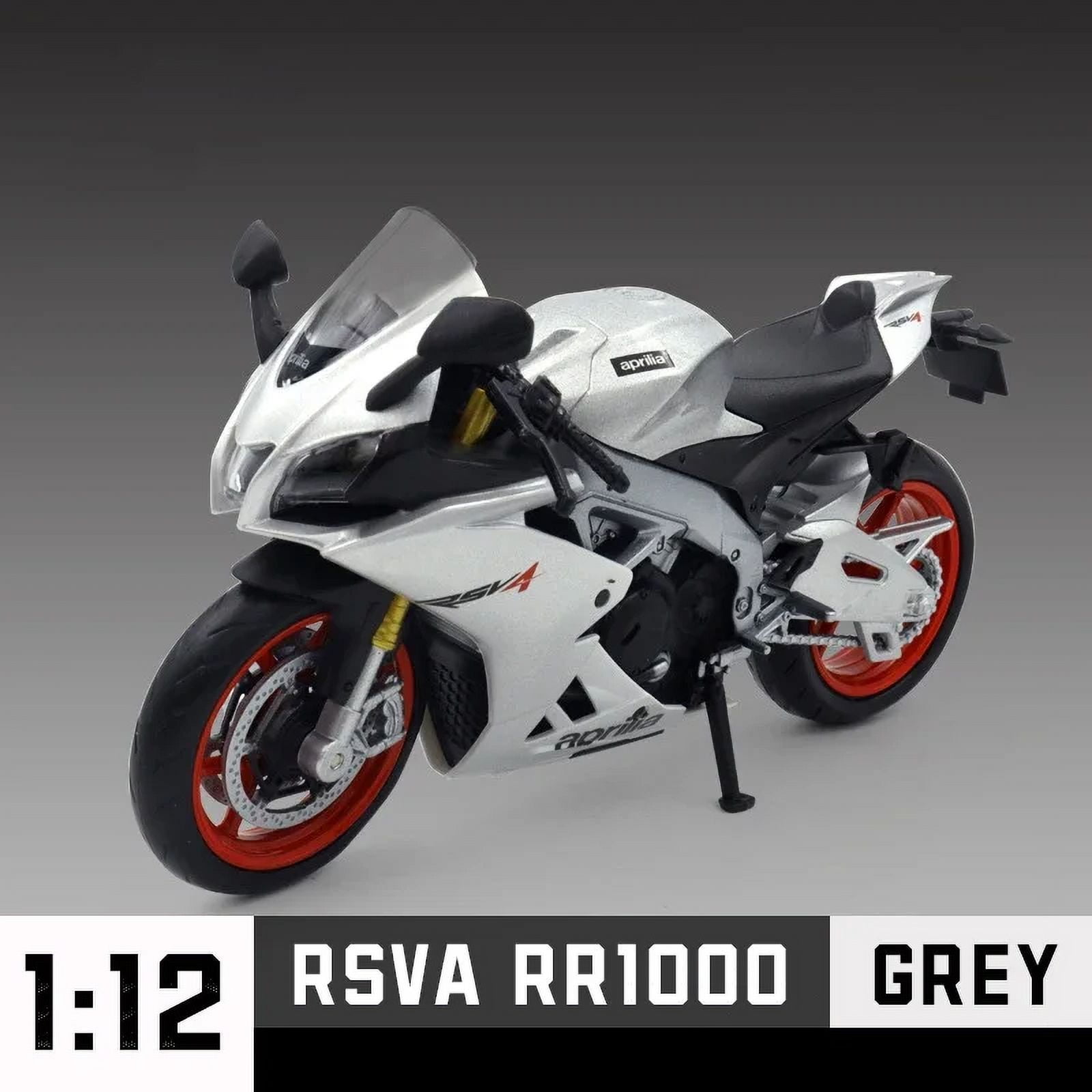 Scale 1:12 Aprilia RSV4 RR1000 Motorcycle Model Toy Alloy Diecast Shock ...