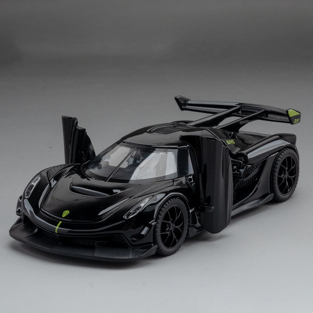 Scale 1:32 Car Model Toy Alloy Body Rubber Tires Diecast Supercar ...