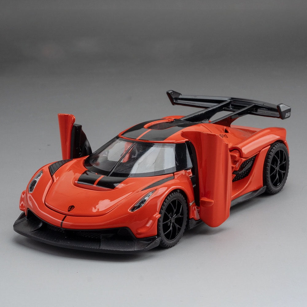 Scale 1:32 Jesko Car Model Toy Alloy Body Rubber Tires Diecast Supercar ...