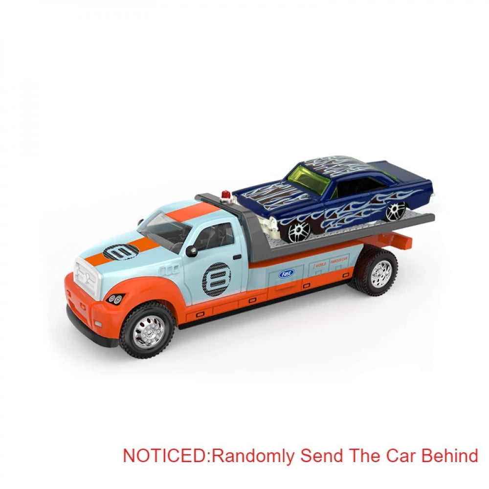 Scale 1:64 Container Alloy Trailer Model Toy Car Diecast Metal Movable ...