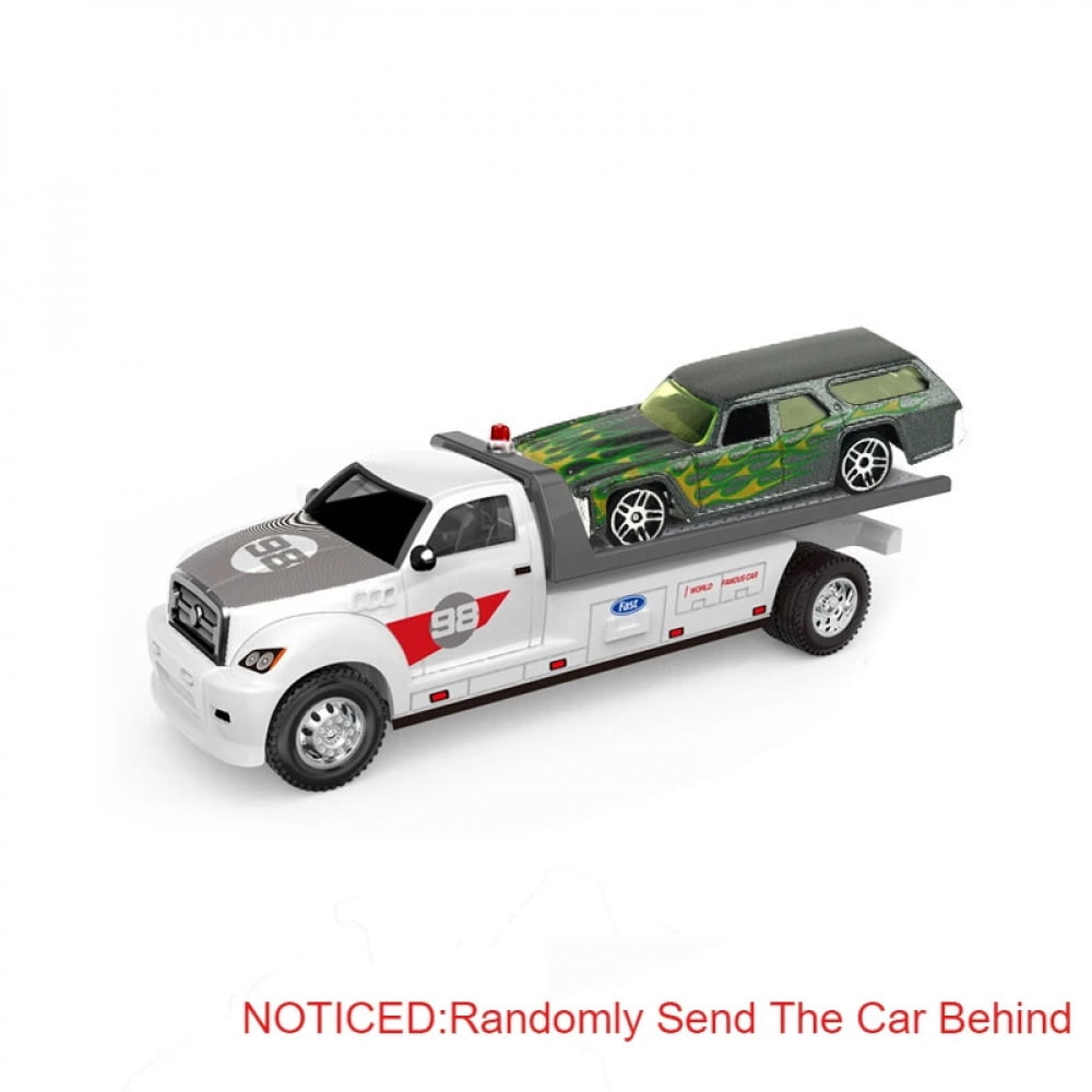 Scale 1:64 Container Alloy Trailer Model Toy Car Diecast Metal Movable ...