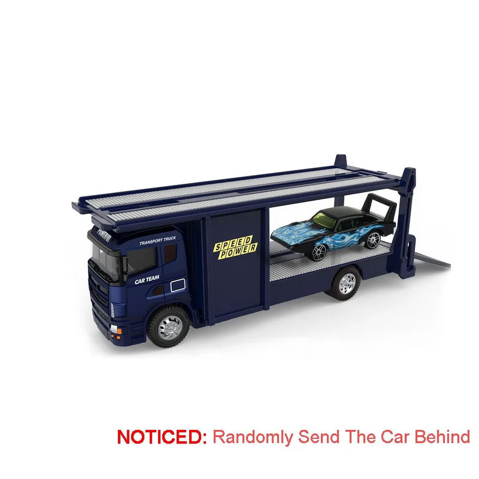 Scale 1:64 Container Alloy Trailer Model Toy Car Diecast Metal Movable ...