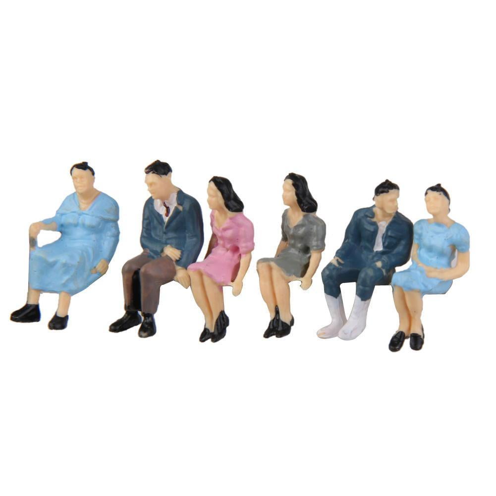 Scale 1:87 ABS Painted People / seated passenger Random P Figures DIY ...