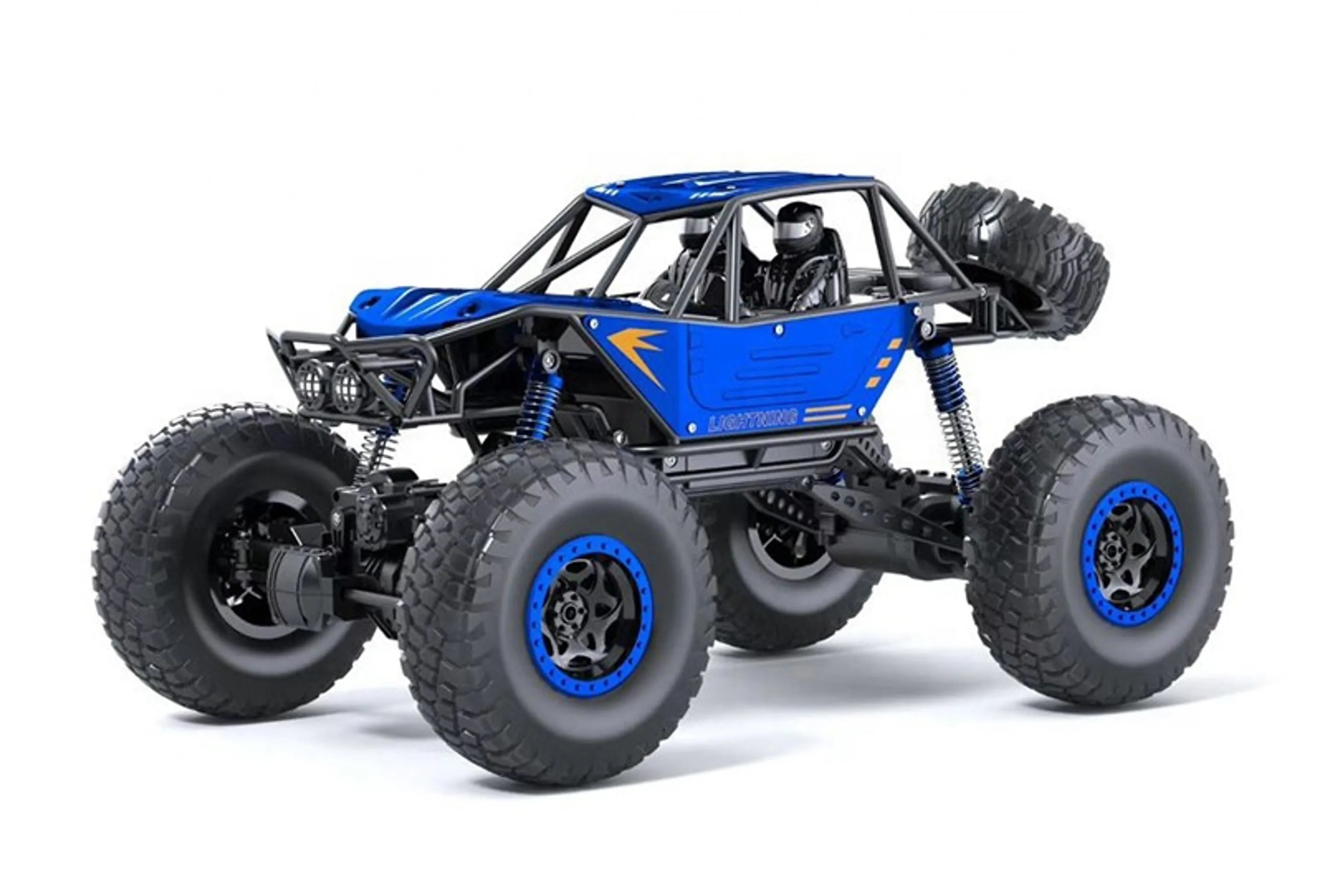 Scale 4WD rock climber with metal body panels and 2 remotes standard ...