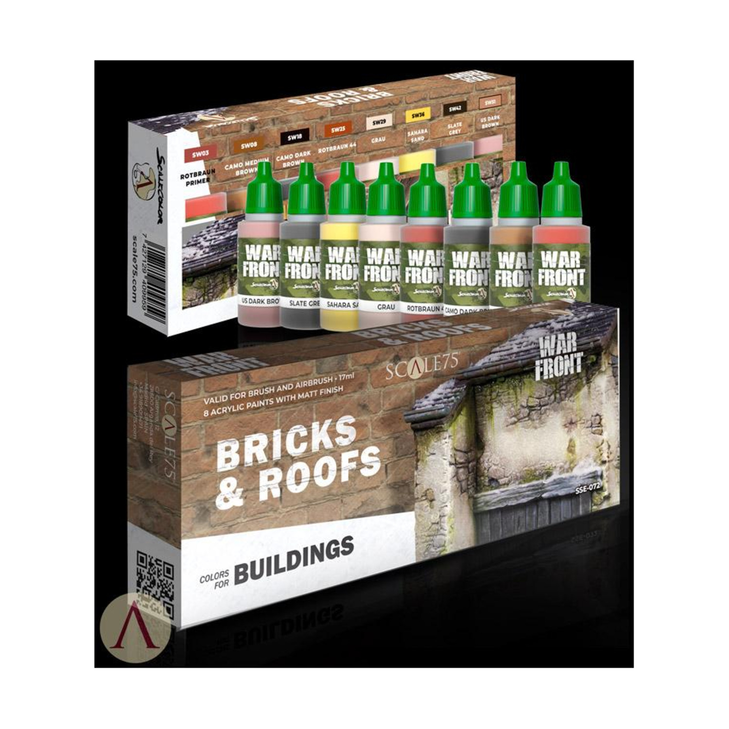 Scale 75 Brick & Roofs - Colors For Buildings New - Walmart.com