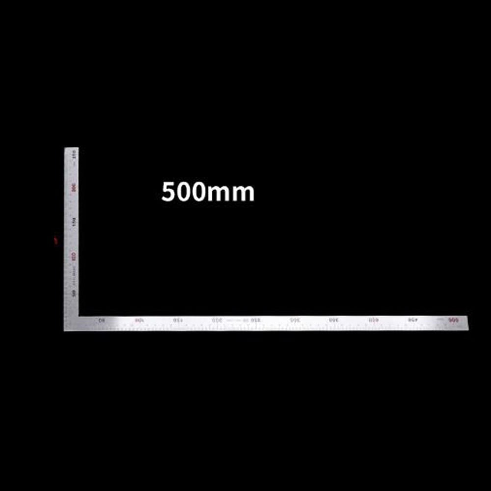 Scale Mark Right Angle Double Side L Fram Stainless Steel Square Ruler ...