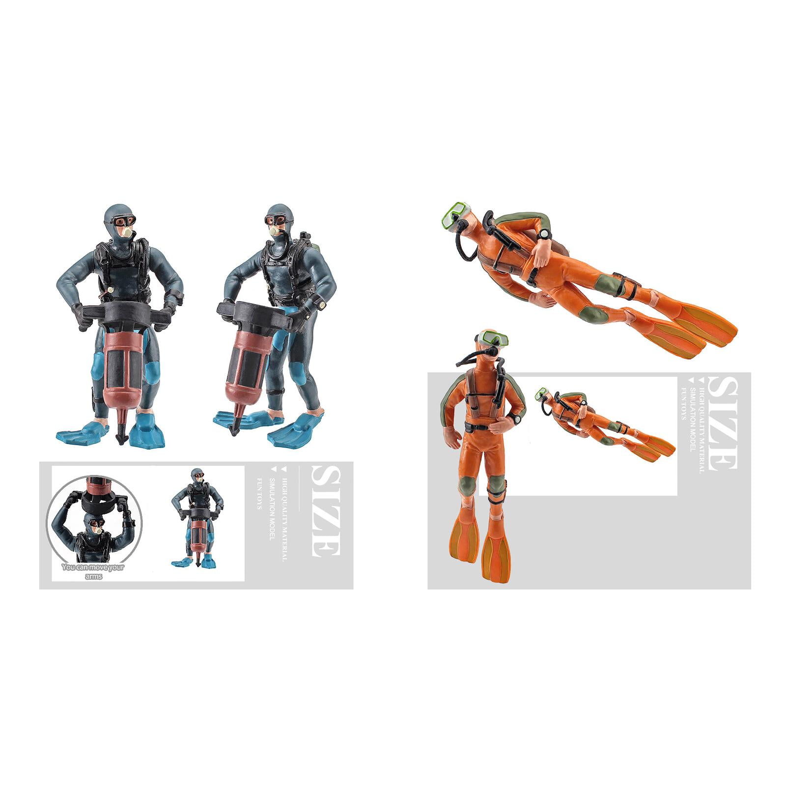 Scale Model People Set Action Figure Diorama Model Swimmers Figurines ...