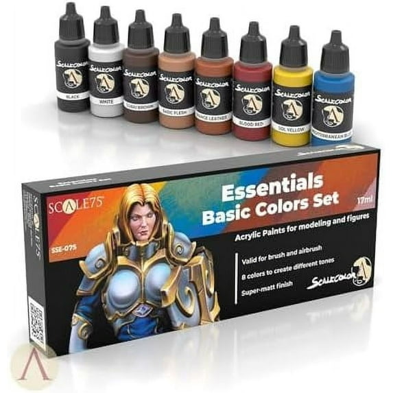 ScaleColor - Essentials Basic Colors Paint Set - Walmart.com
