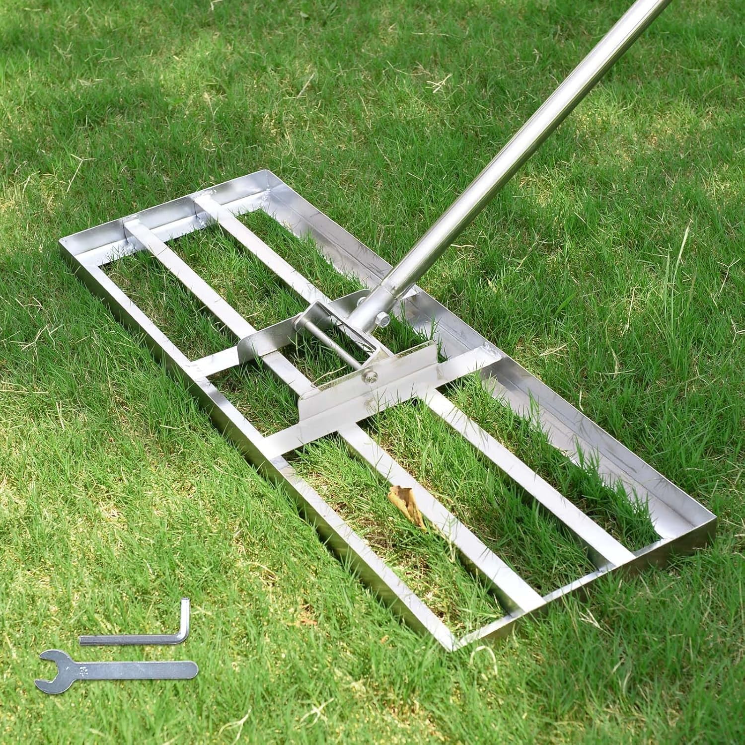 Scalebeard Lawn Leveling Rake-7 FT Level Lawn Tool / Soil Lawn Rake ...