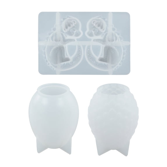 Scaled Dragons Eggs Night Light Mold LED Silicone Resin Mold with USB ...