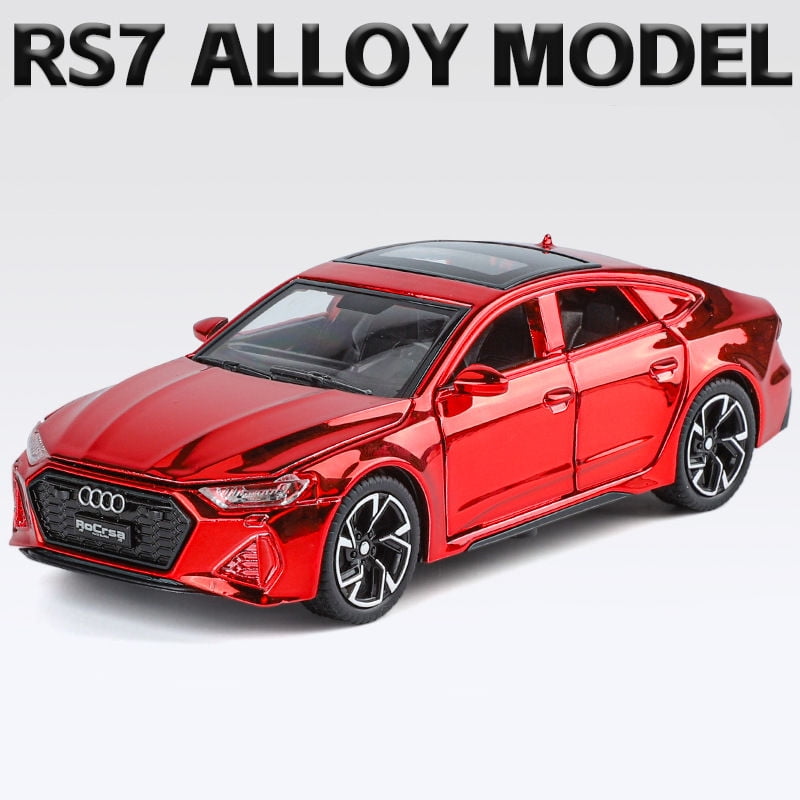 Scales 1:32 Audi RS7 Sportback Quattro Alloy Miniature Scale Car Model Sound Light Diecast Metal ...