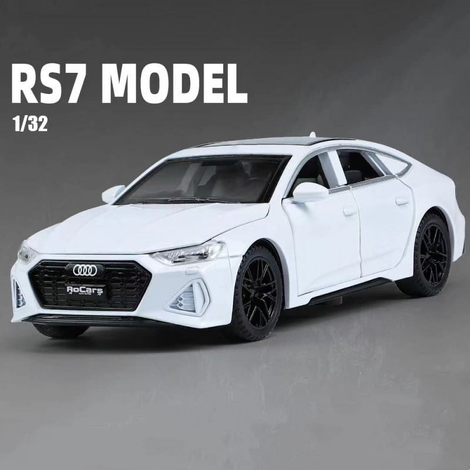 Scales 1:32 Audi RS7 Sportback Quattro Alloy Miniature Scale Car Model Sound Light Diecast Metal ...