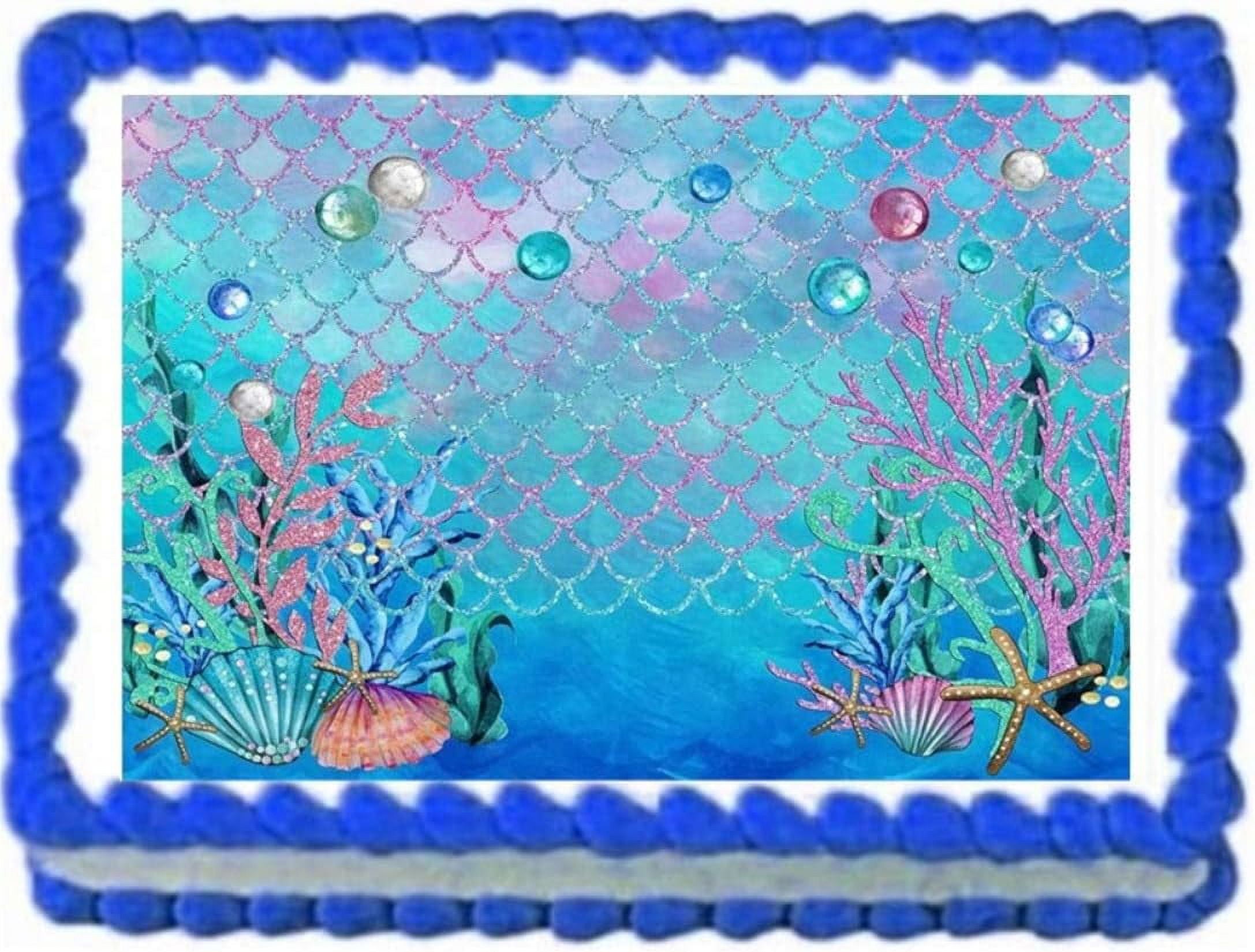Scales Background Image Topper Frosting Sheet - Walmart.com
