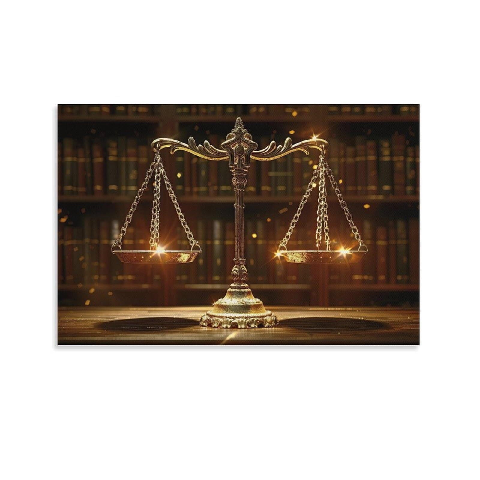 Scales of Justice Lawyer Gift Office Decor Attorney Gift Decor Poster ...