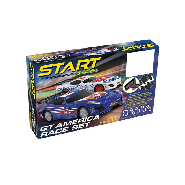Scalextric START GT America Race Set, Remote Controlled Racing with ...