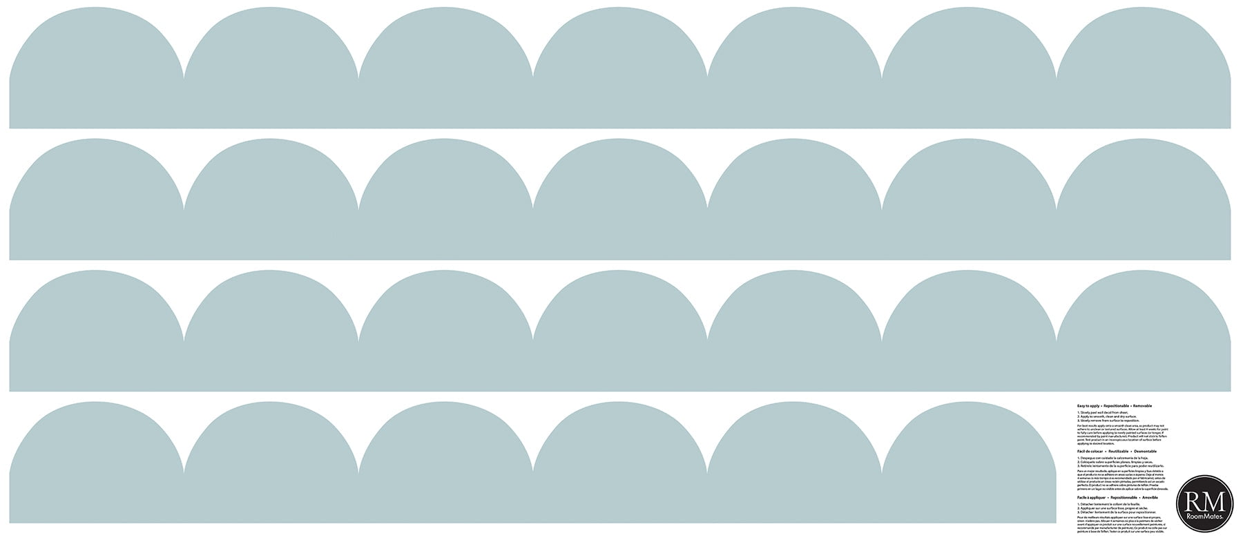 Scallop Border Peel & Stick Decal - Walmart.com