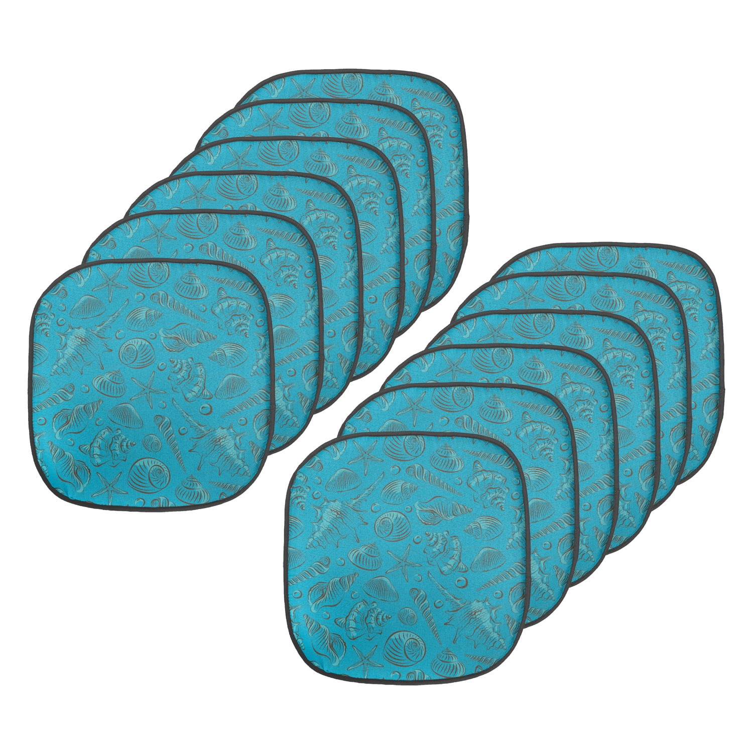 Scallop Chair Seating Cushion Set of 12, Continuous Underwater ...