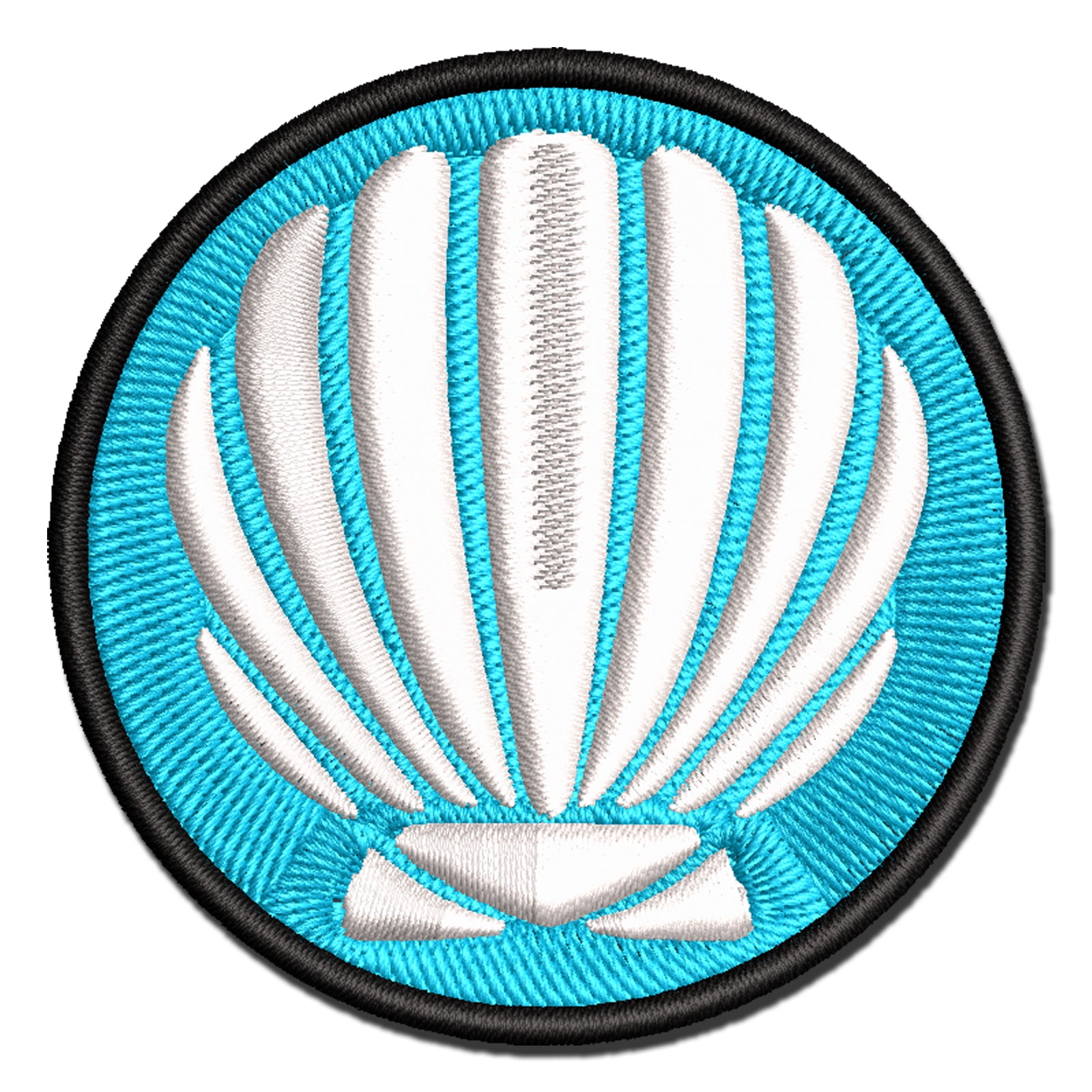 Scallop Seashell Beach Shell Ocean Applique Multi-Color Embroidered ...