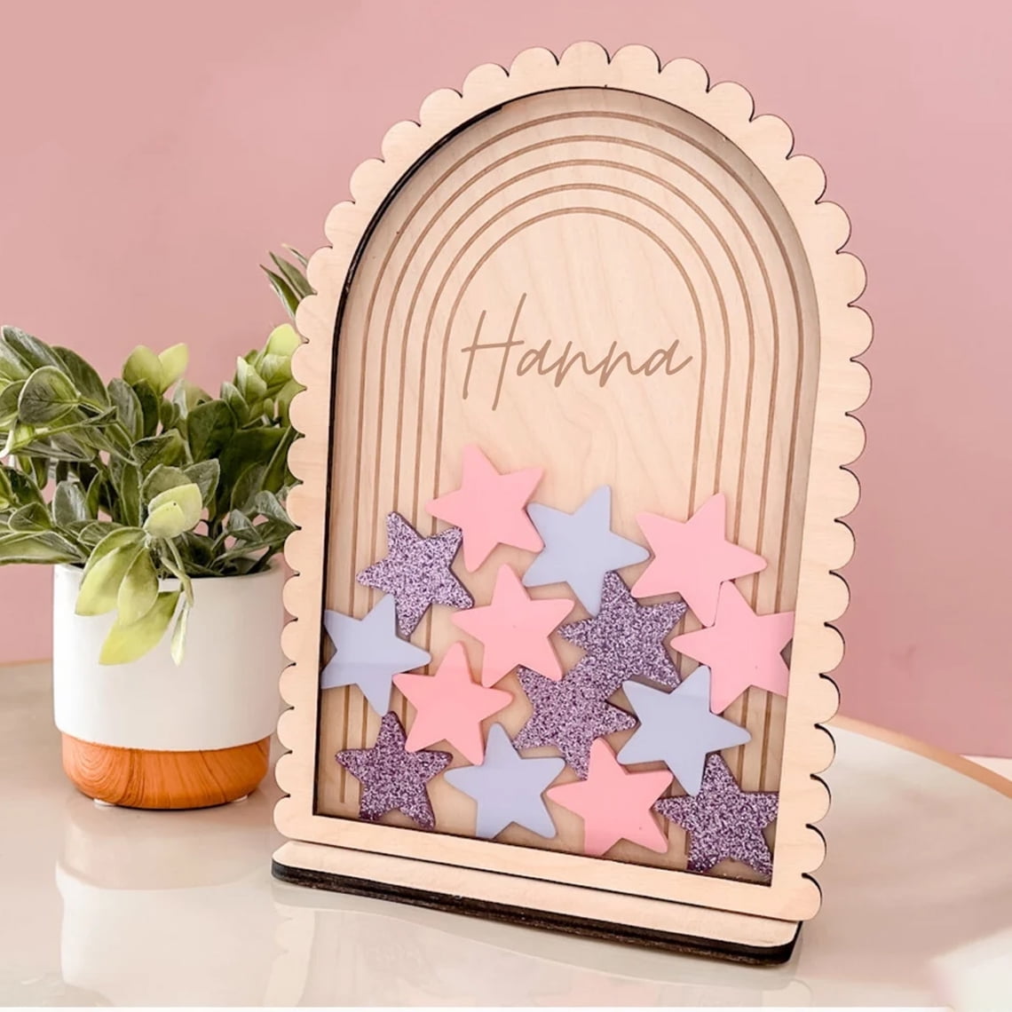 Scalloped Arch Rainbow Kids Reward Jar, Kids Reward Chart, Back To ...