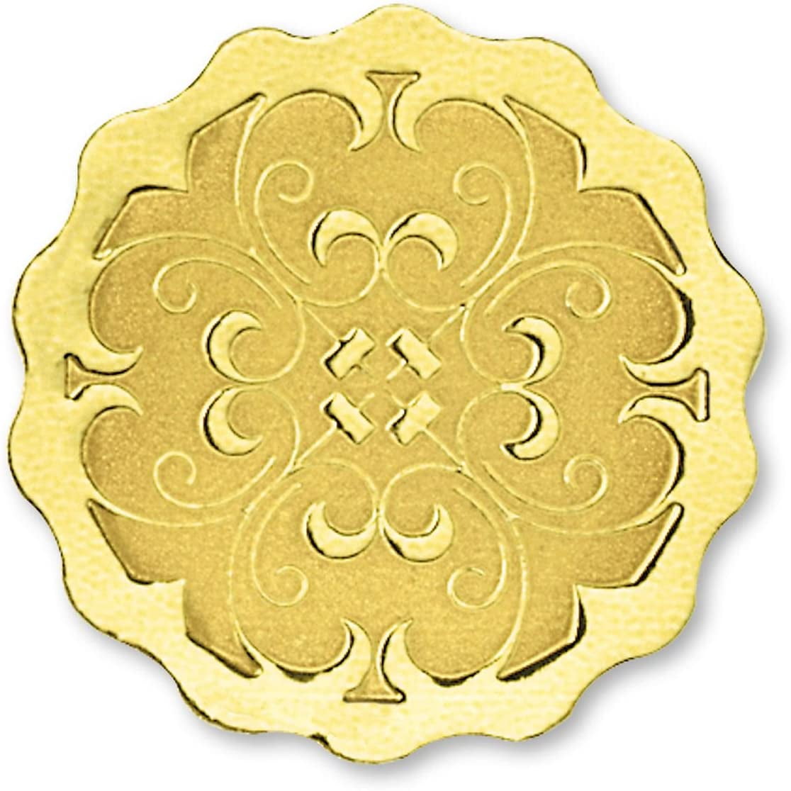 Scalloped Certificate Seals, 1-3/8 Inch, Self Adhesive, 32 Count ...