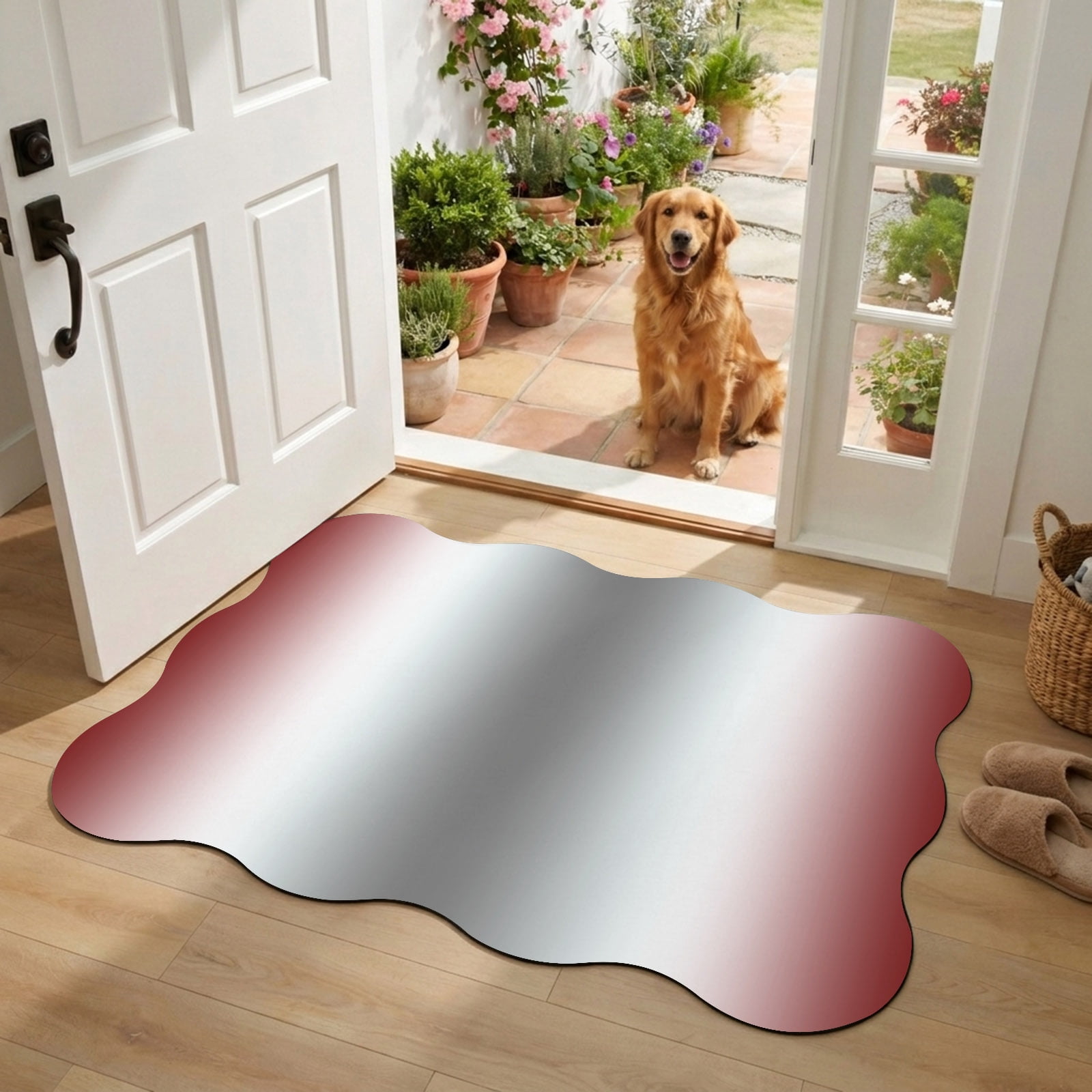 Scalloped Door Mat 18x30