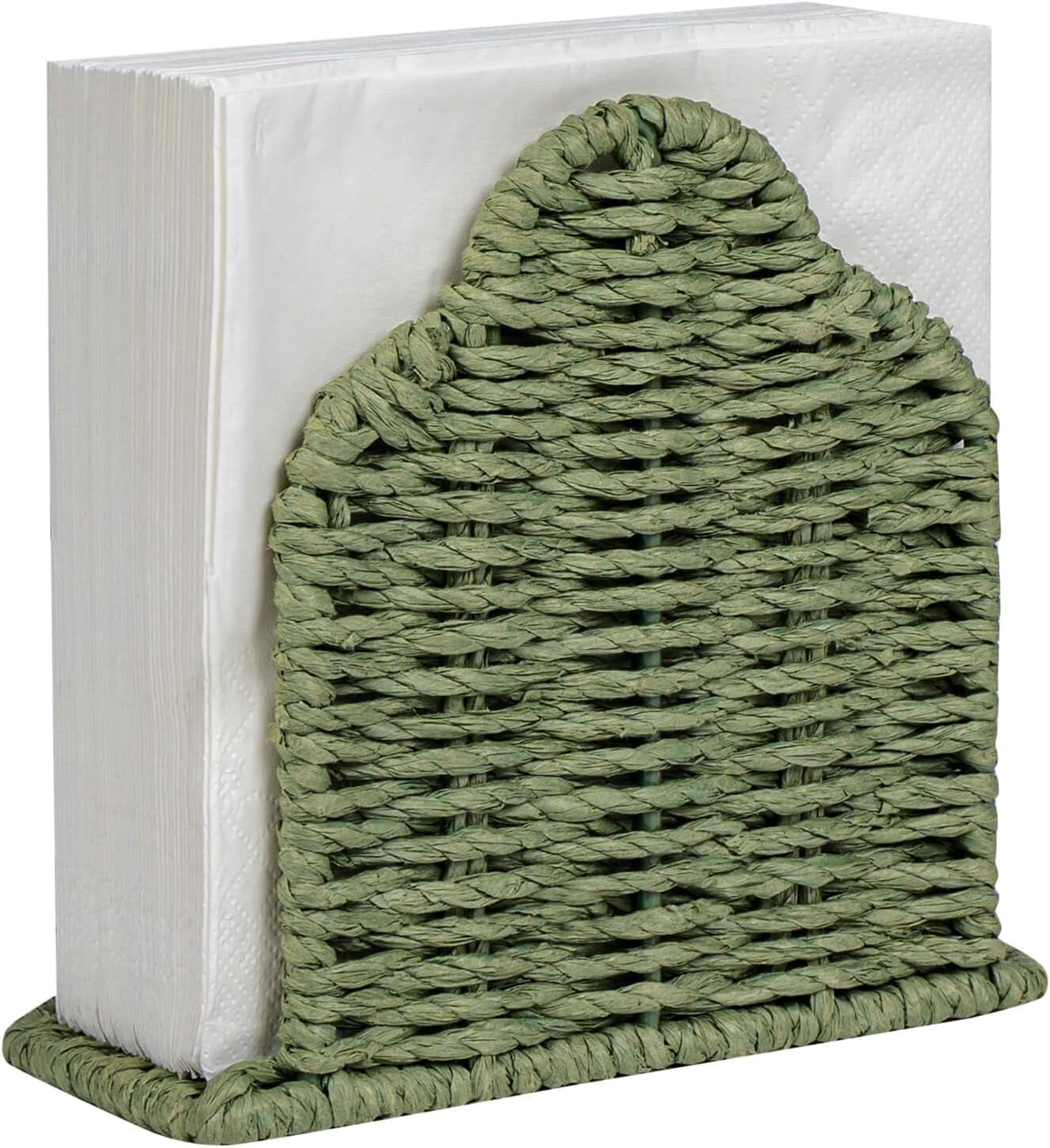 Scalloped Edge Napkin Holder for Table Home Farmhouse Decor, Standing ...
