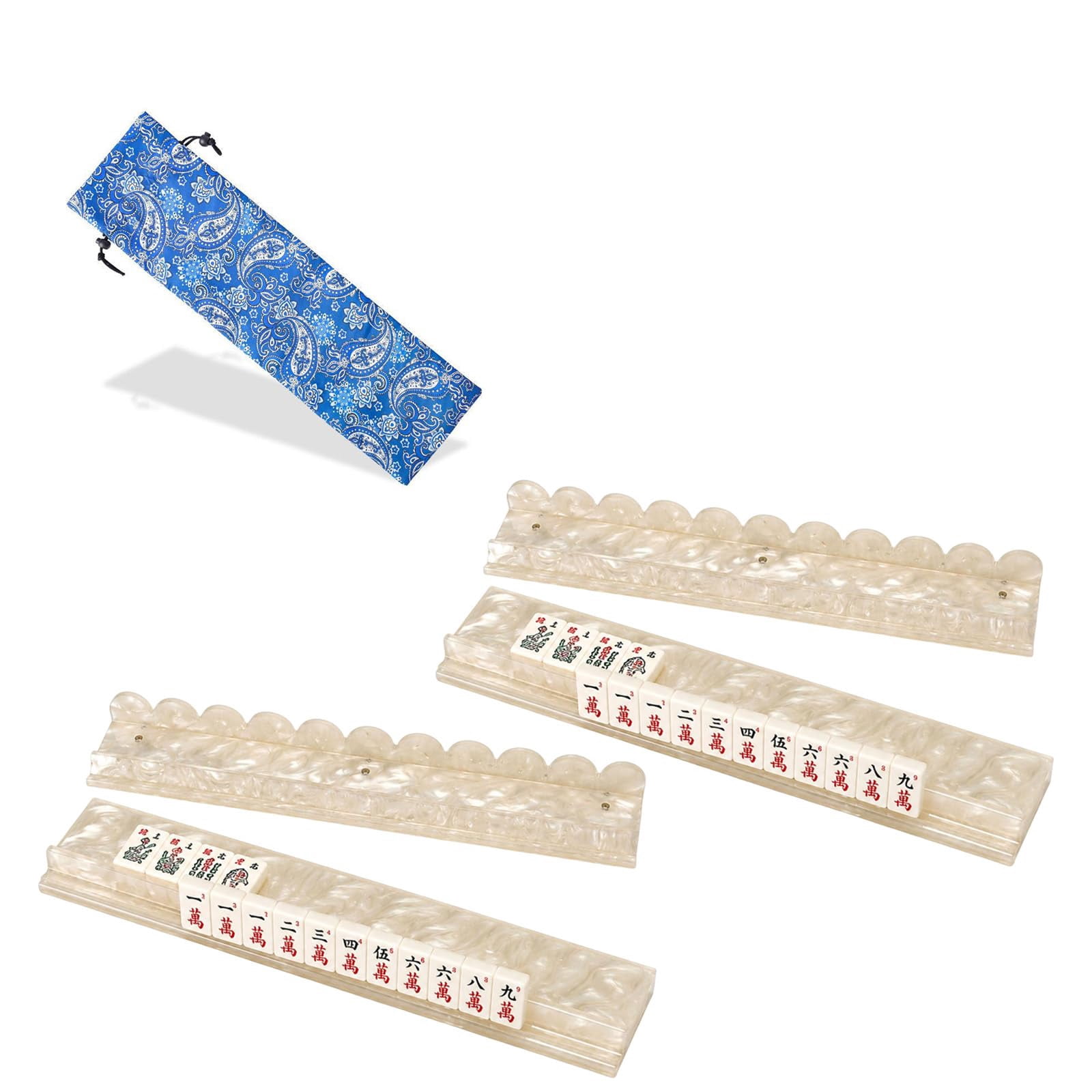 Scalloped Mahjong Racks, Acrylic American Mahjong Tile Holders with ...