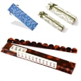 Scalloped Mahjong Racks with Magnetic Pushers – 17.5in Acrylic Tile ...