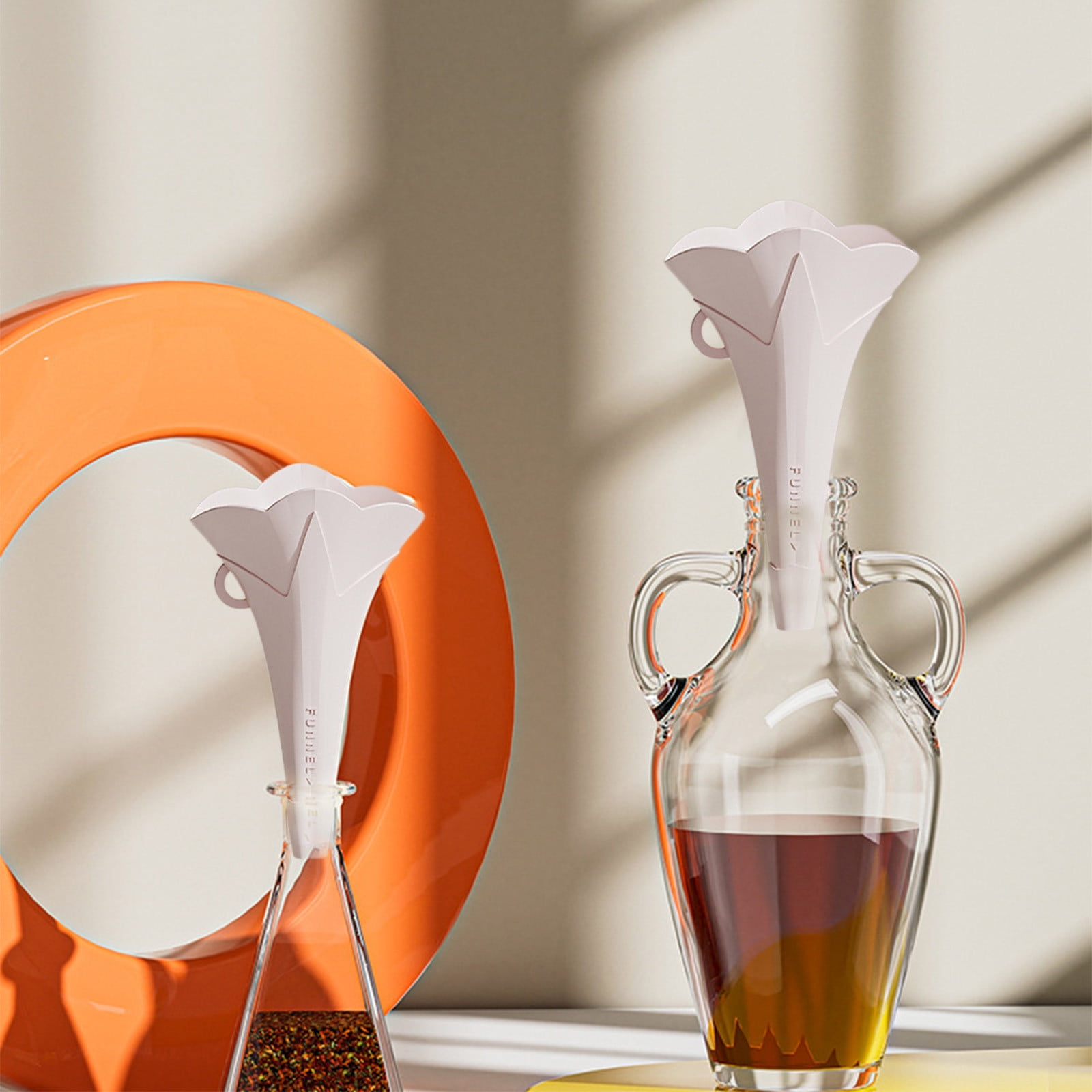 Scalloped Plastic Funnels, Kitchen Filling Tool for Bottles Water ...