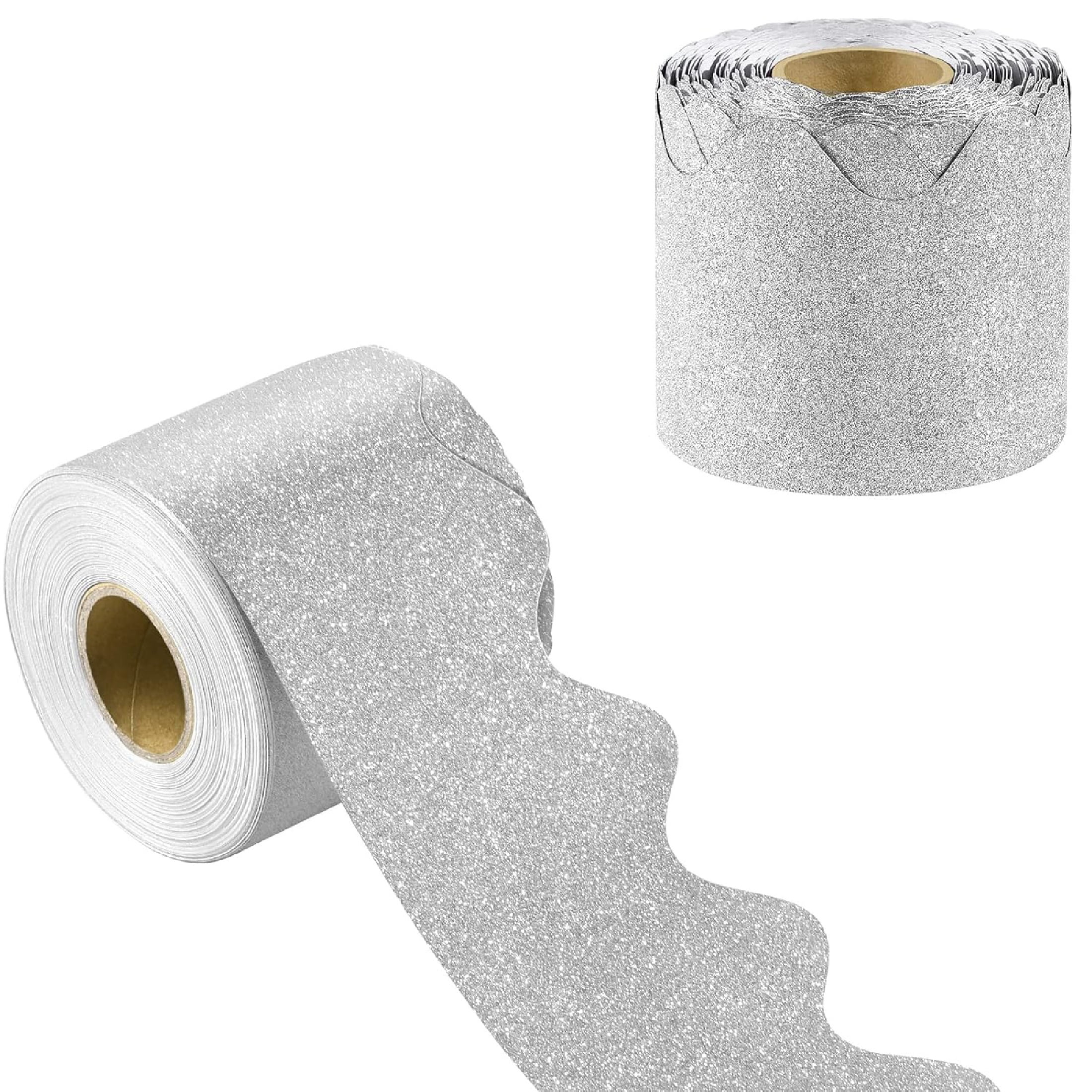 Scalloped Rolled Border Trim,Bexikou 65.6ft Decorate Bulletin Boards ...