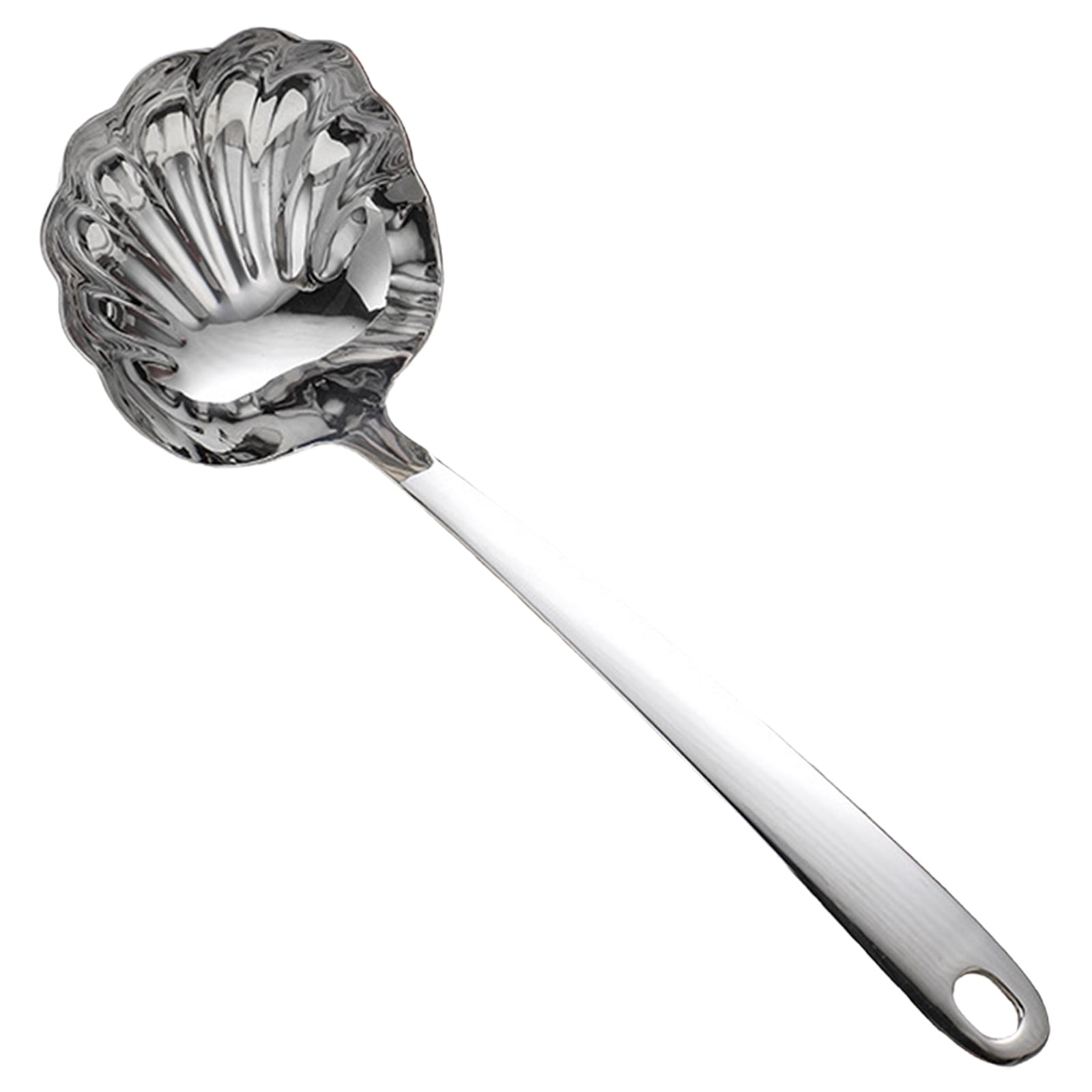Scalloped Soup Spoon, Ngxiha Elegant Stainless Spoons for Dining Events ...