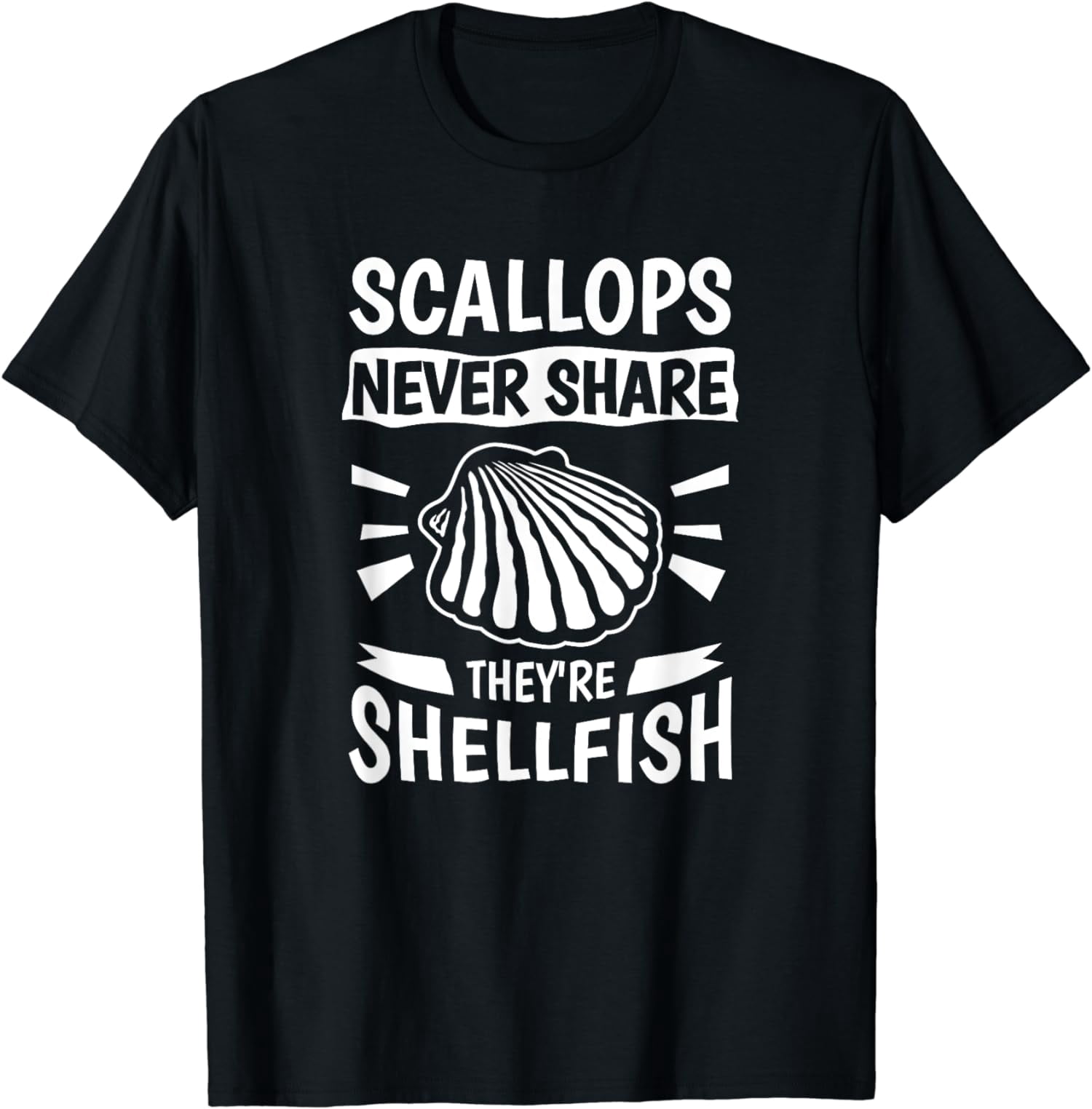 Scalloping Pun Design for a Scallop Fishing Lover T-Shirt - Walmart.com