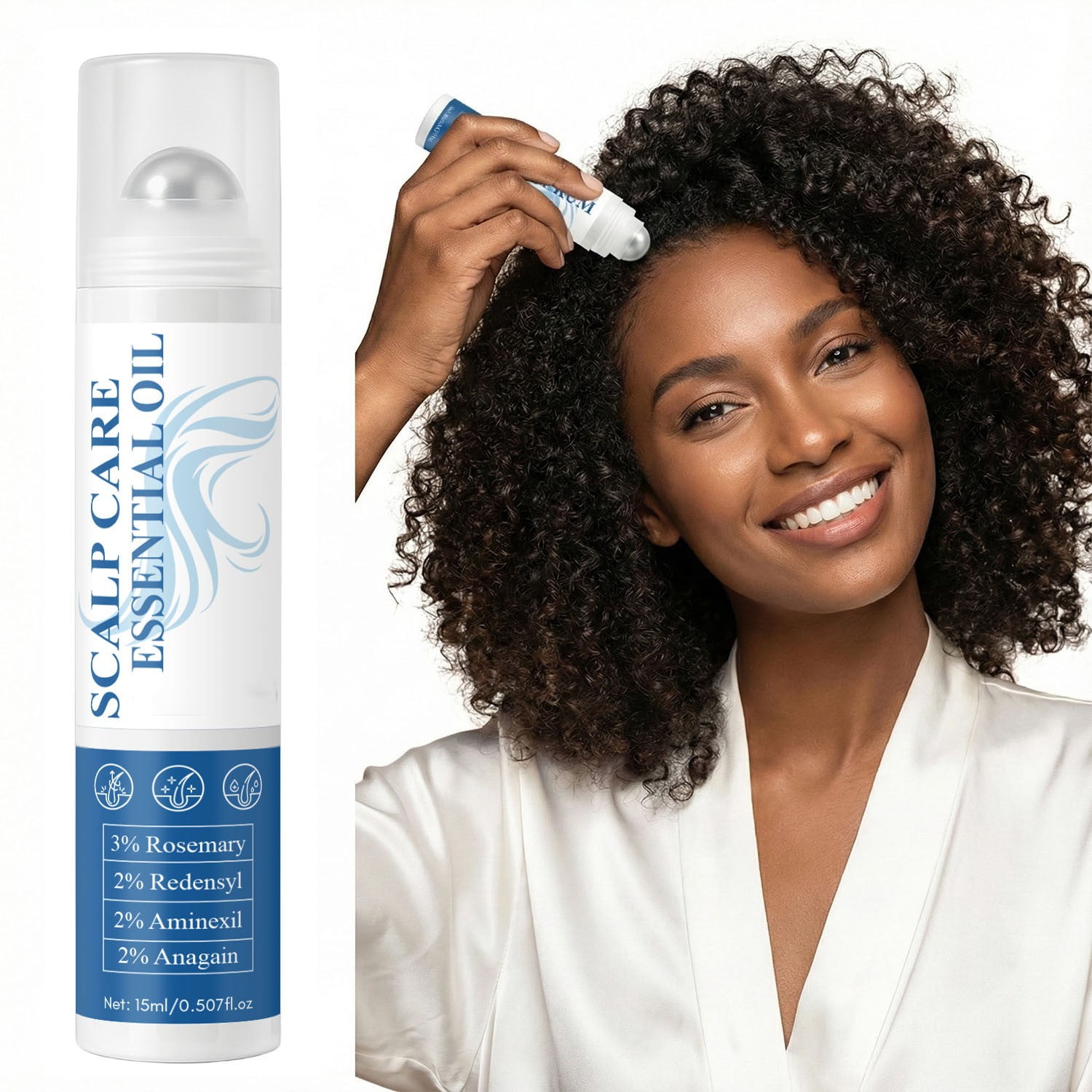 Scalp Care Oil for Hair, 15ml Bottle with Natural Ingredients for Dry ...