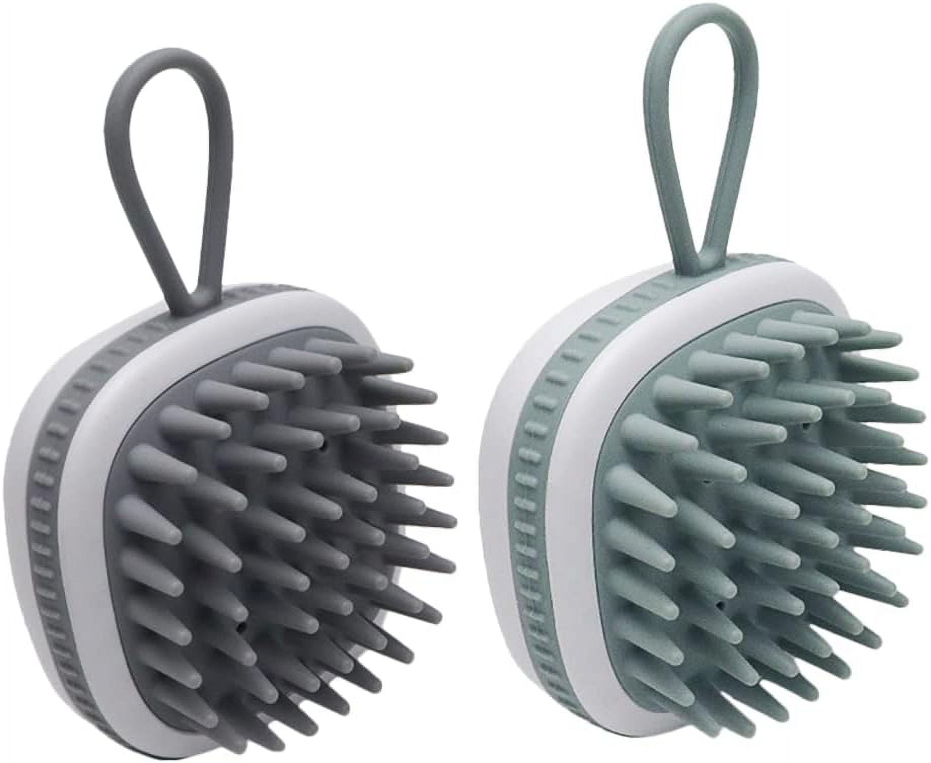 Scalp Care Shampoo Scalp Scrubber 2Pcs Silicone Hair Combs Scalp ...