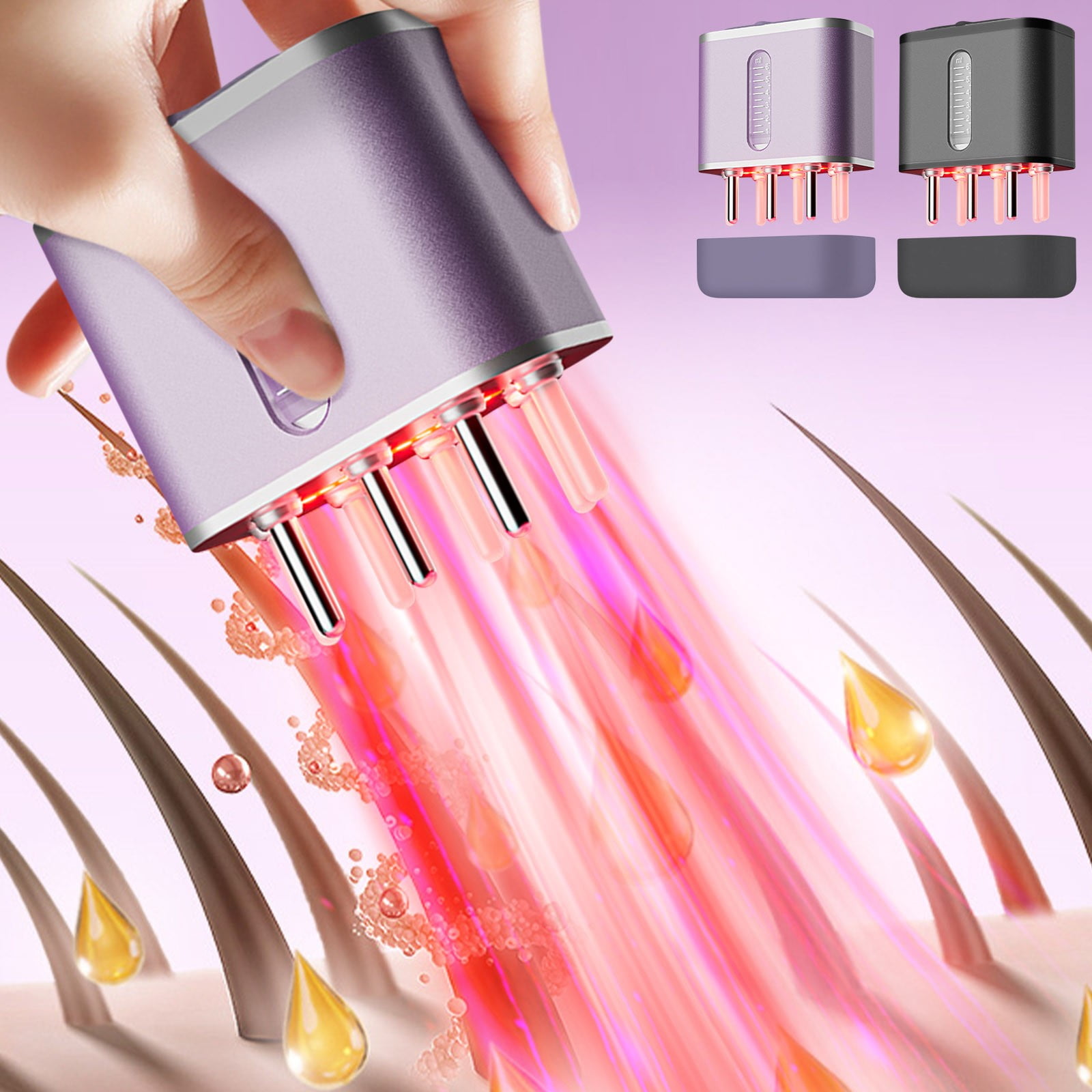 Scalp Liquid Applicator Comb | Cow Horn Material | Red Light Therapy ...