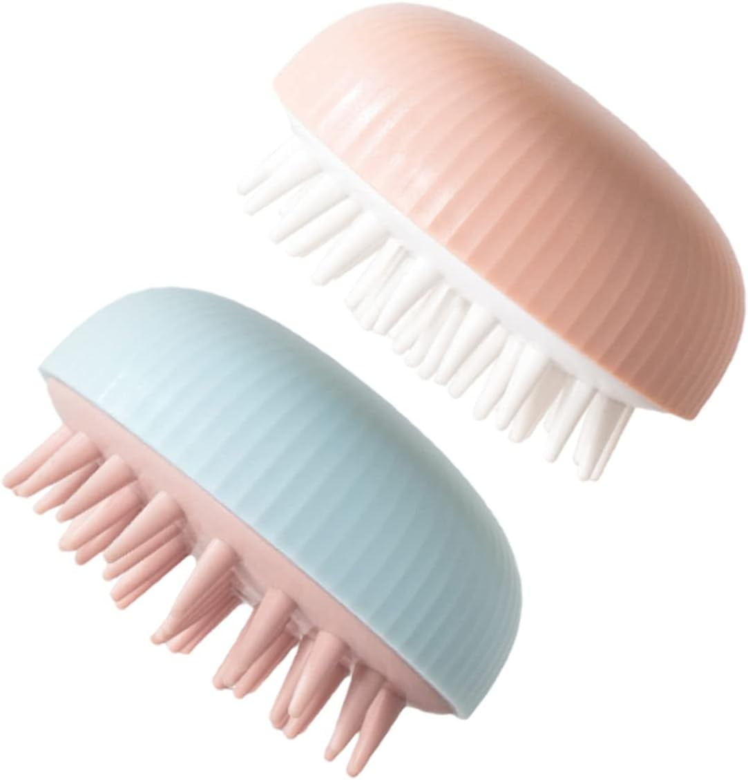 Scalp Massage Comb Hair Scalp Scrubber 2pcs Comfortable Head Brushes ...