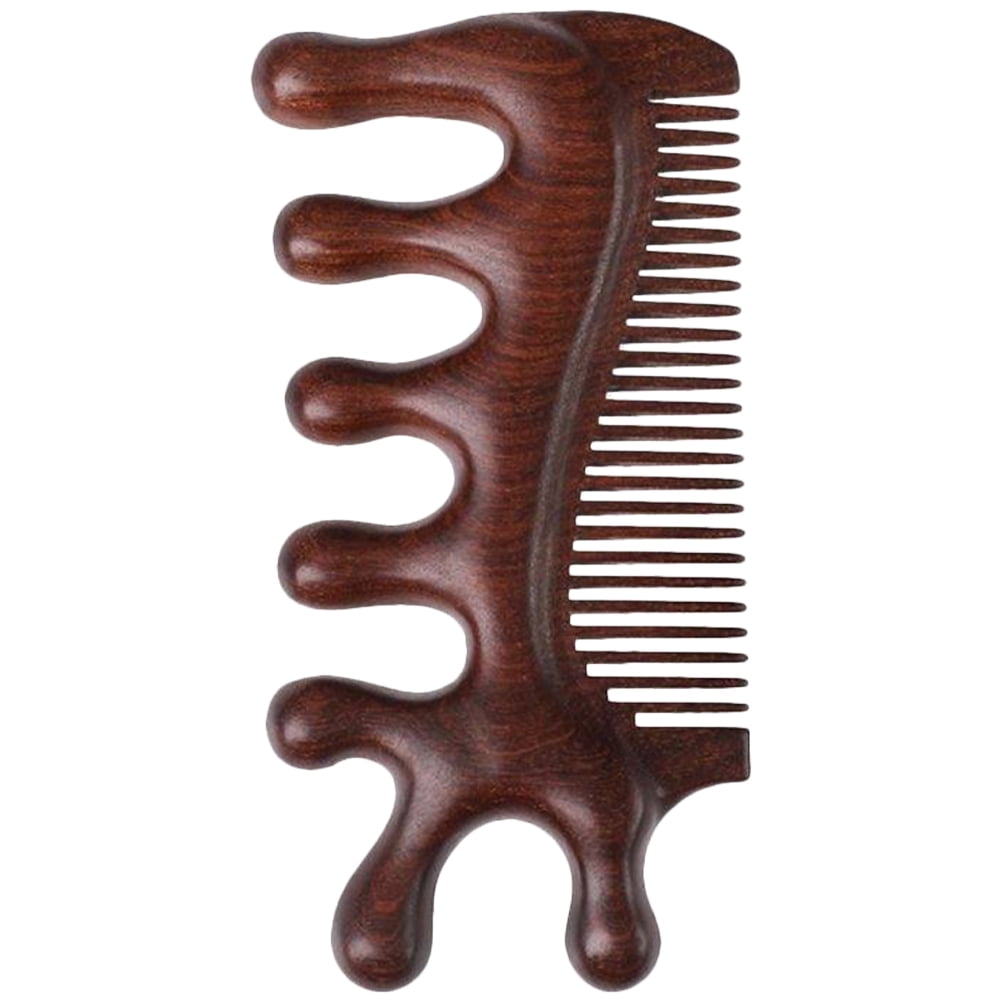 Worgeous Wooden Wide Tooth Comb for Scalp Massage Made of Sandalwood ...