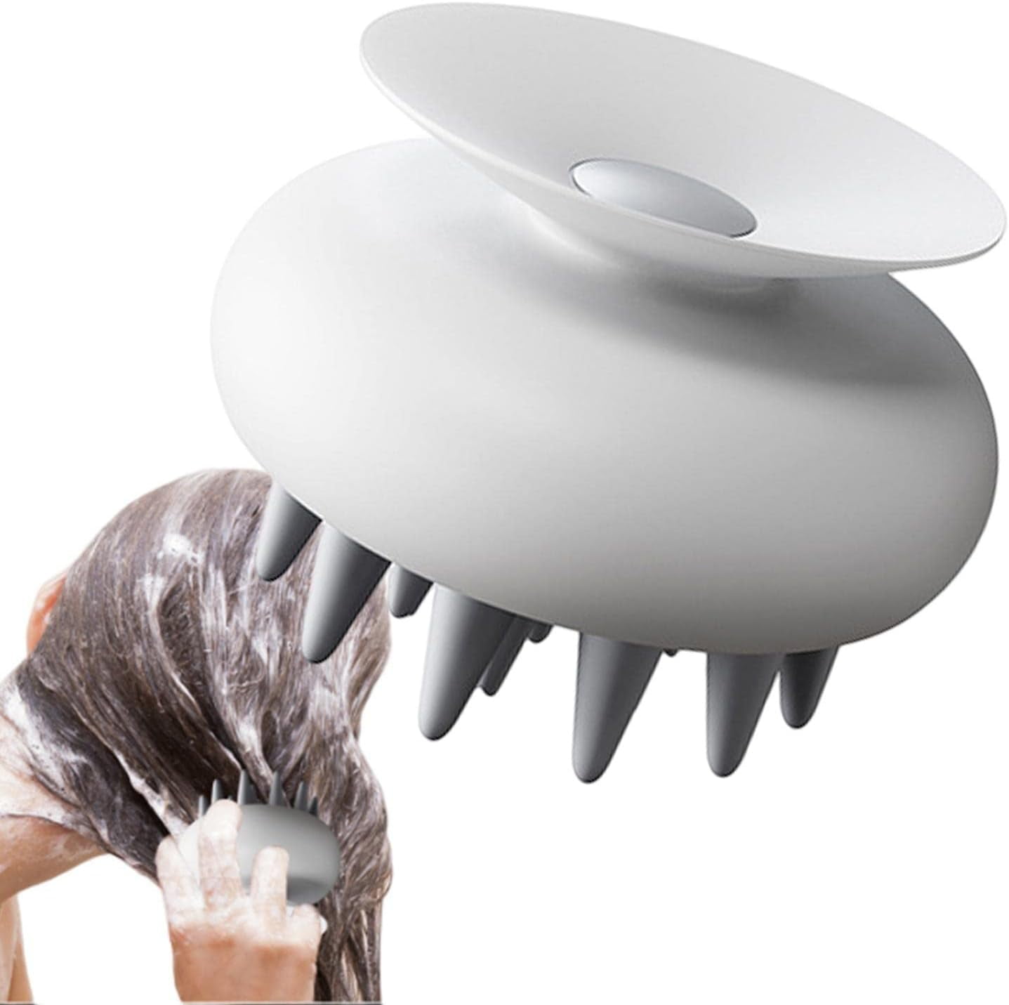 Scalp Massager Brush | Large Suction Cup Head Massager Scalp,Easy ...