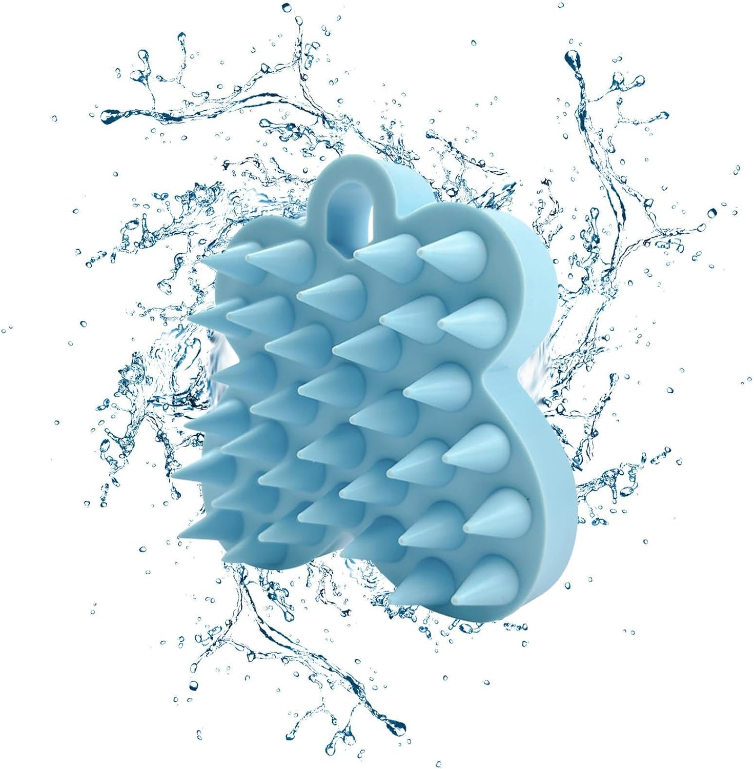 Scalp Massager Brush,Silicone Scalp Care Scrubber with Soft Bristles ...