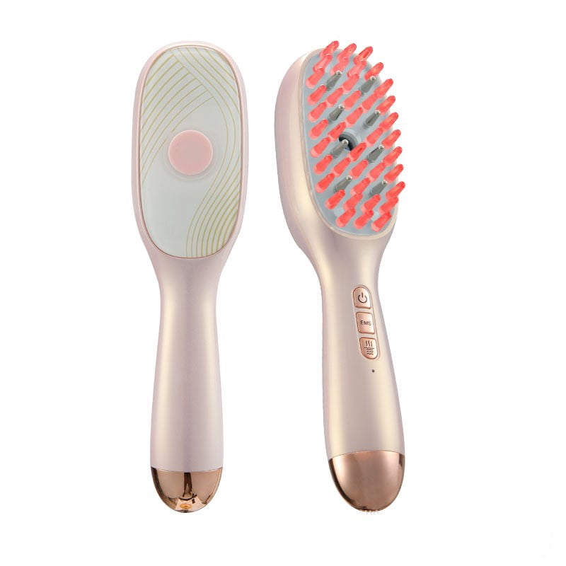 Laser Hair Growth Comb, Hair Oil Applicator Brush, Red Blue Light ...