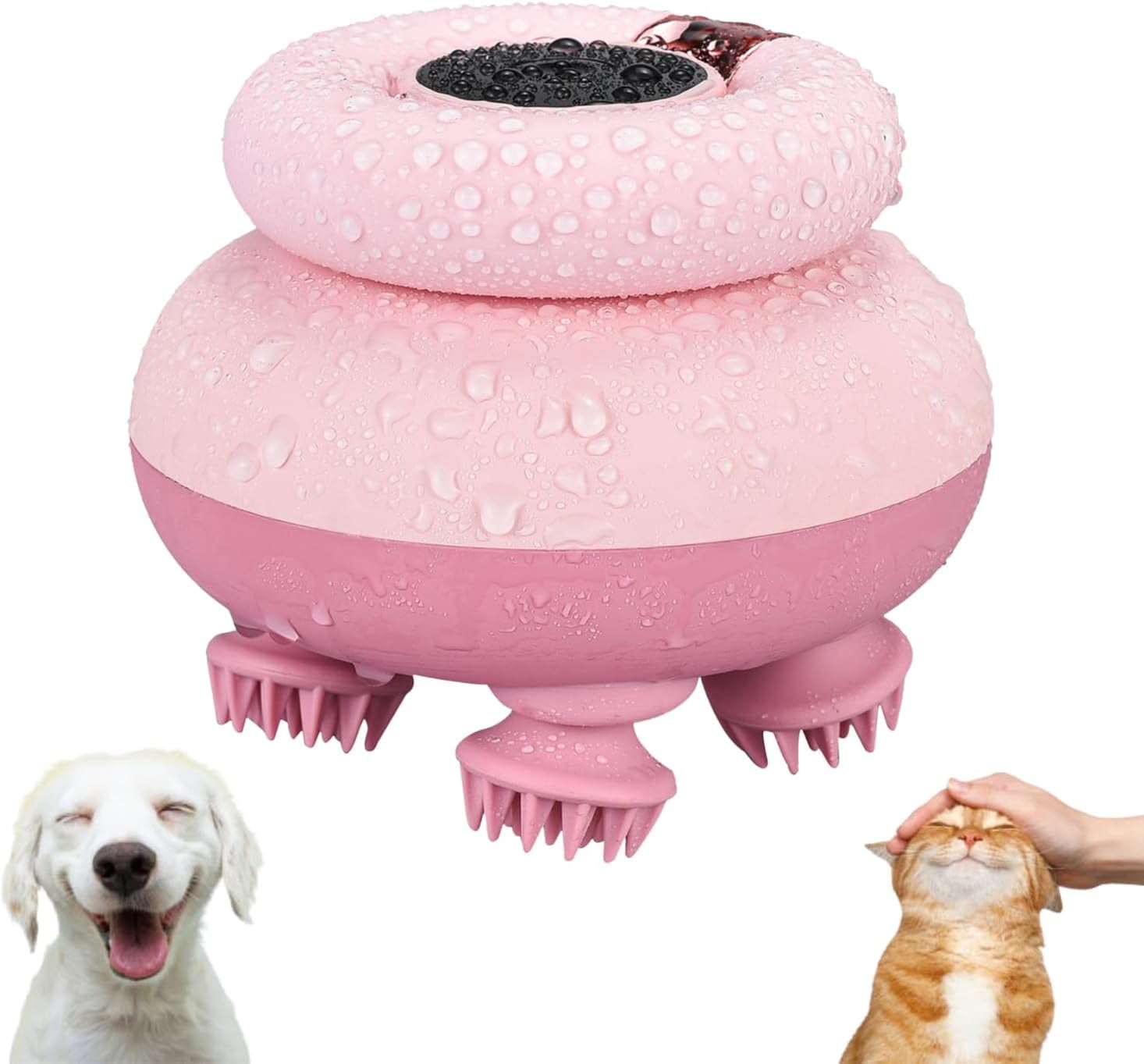 Scalp Massager Electric, Cordless Cat Head Massager with IPX7 ...