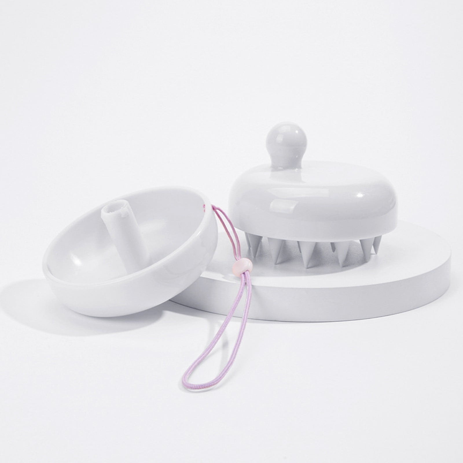 Scalp Massager Shampoo Brush - Detachable Silicone Hair Massage Comb ...