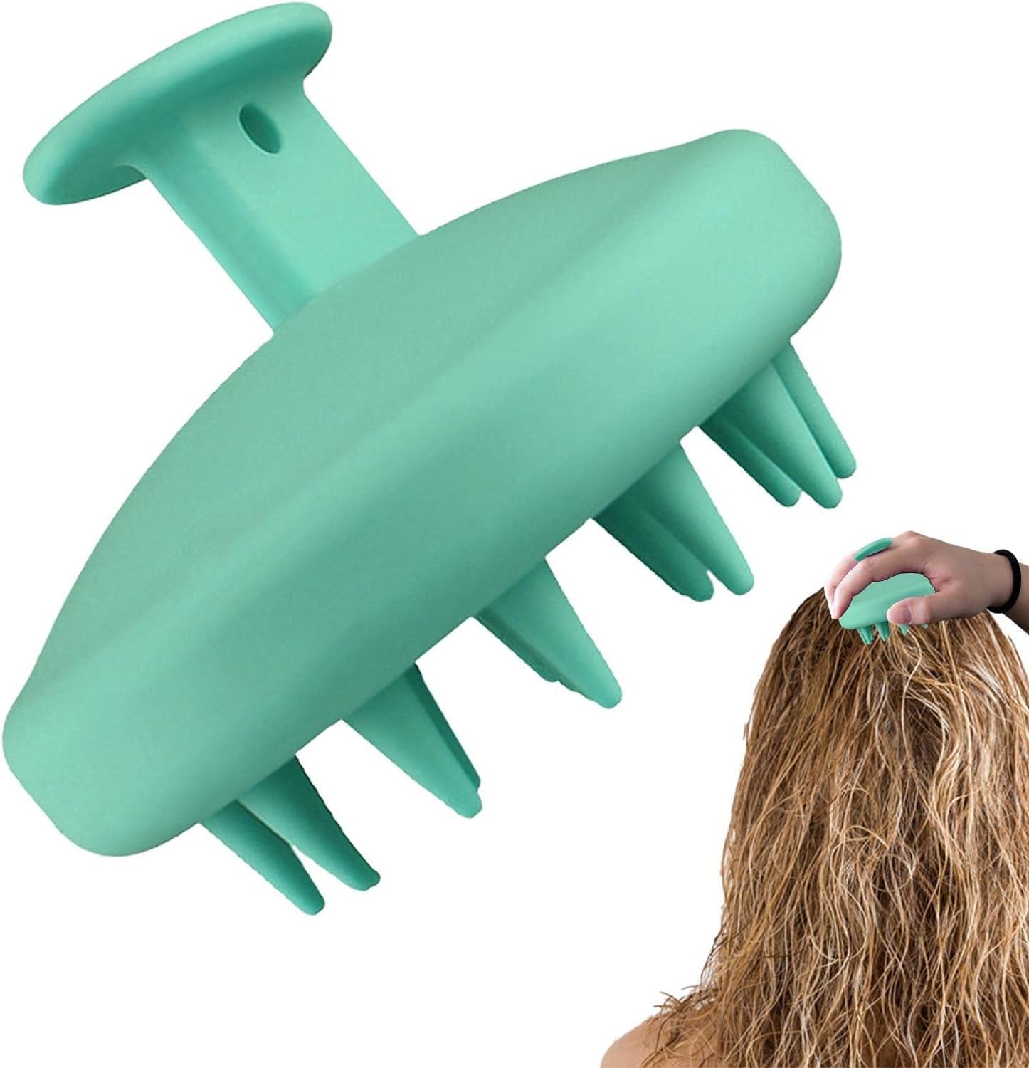 Scalp Massager Shampoo Brush - Ergonomic Scalp Scrubber for Hair Growth ...