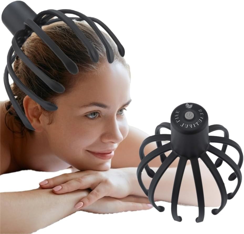Scalp Massager Tool, Electric Octopus Claw Head Scalp Massager - 12 Tpe ...