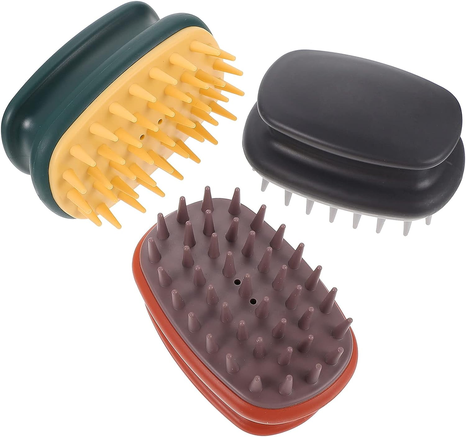 Scalp Massagers 3pcs Hair Scalp Massager Shampoo Brushes Scalp Brush ...