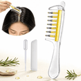 Scalp Oil Applicator Comb, Hair Oil Applicator Tool with Dropper and ...